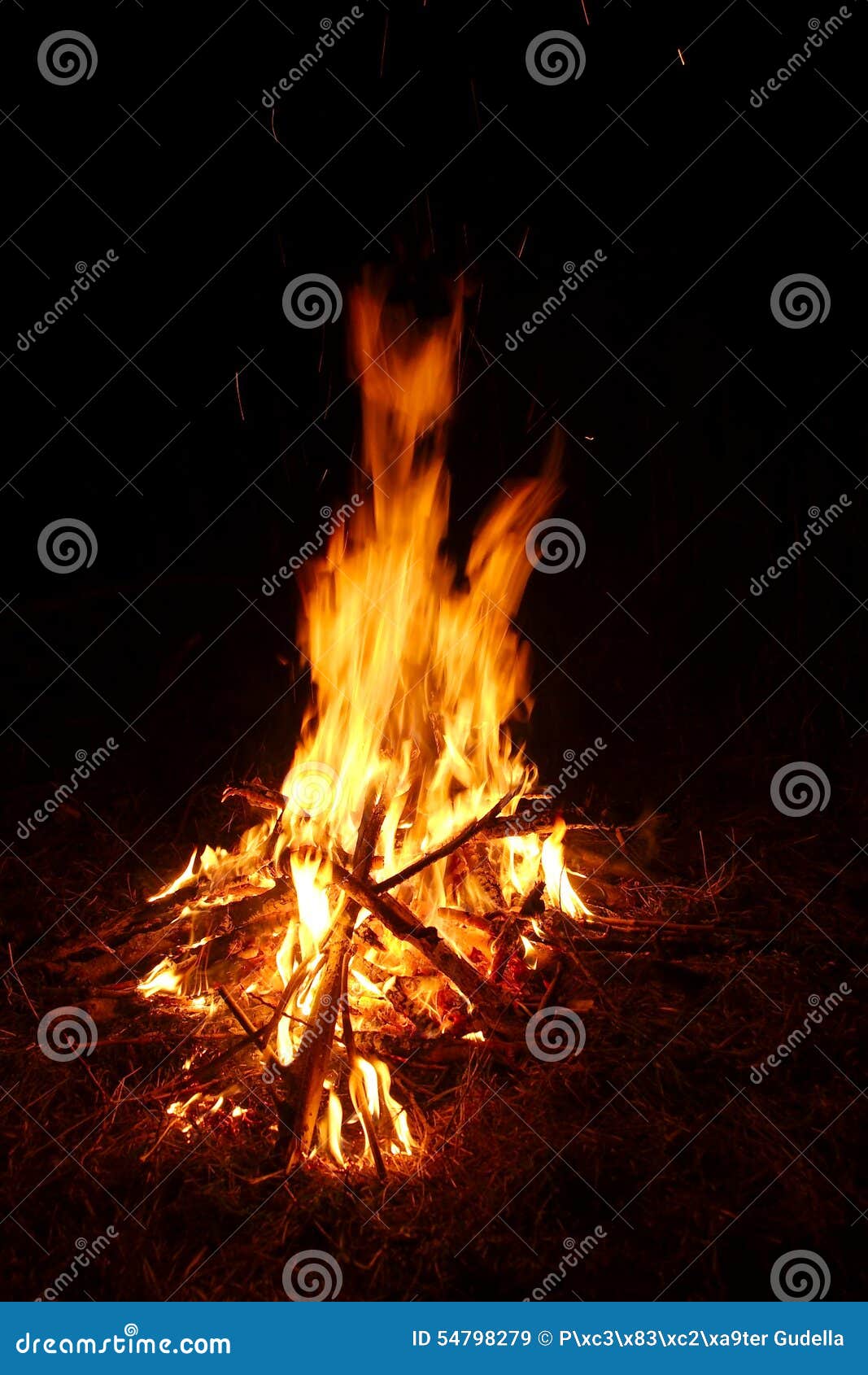 Camp Fire stock image. Image of campfire, bright, fuel - 54798279