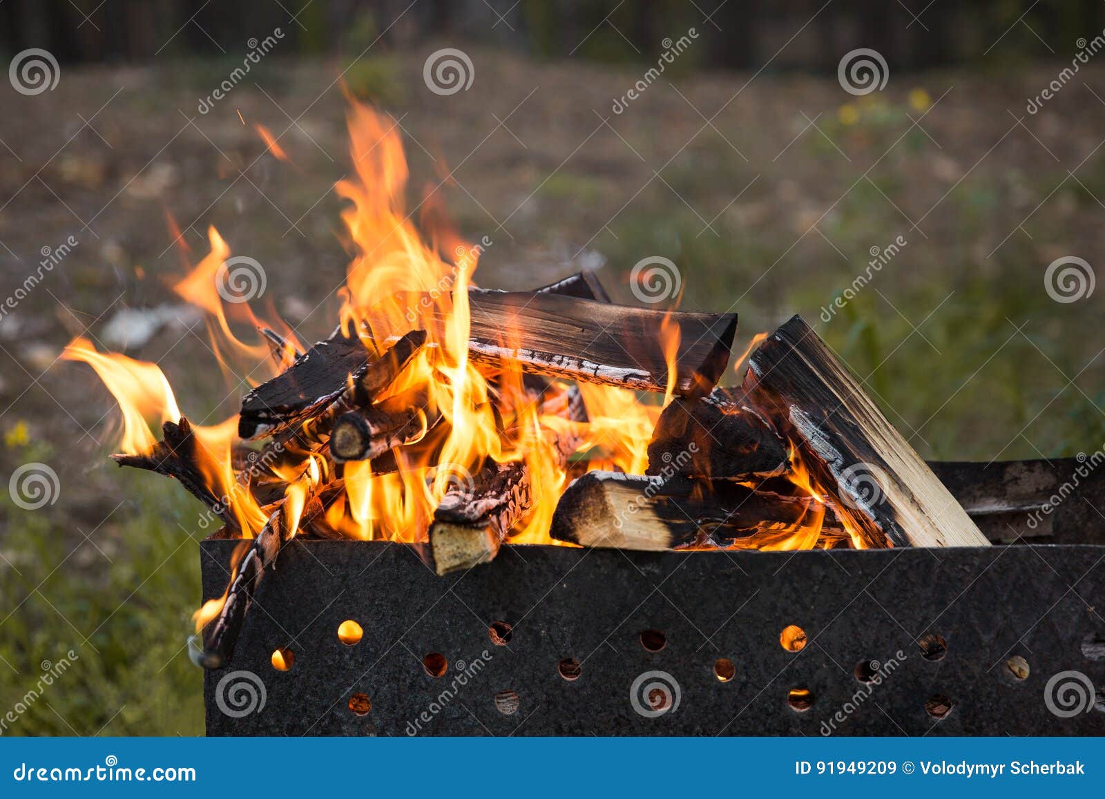 Camp fire burns stock image. Image of combustion, flame - 91949209
