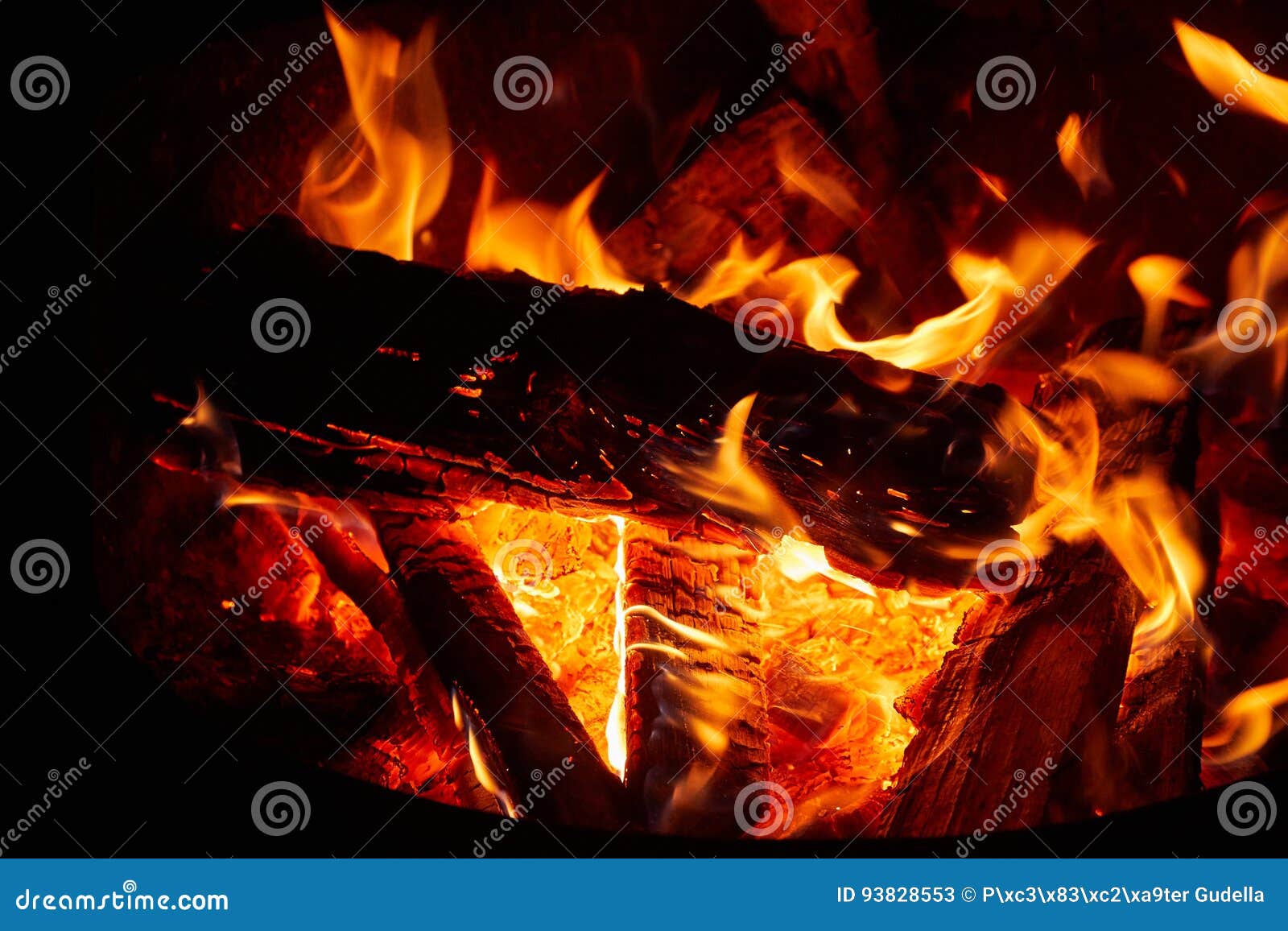 Camp Fire Flames stock image. Image of close, danger - 93828553