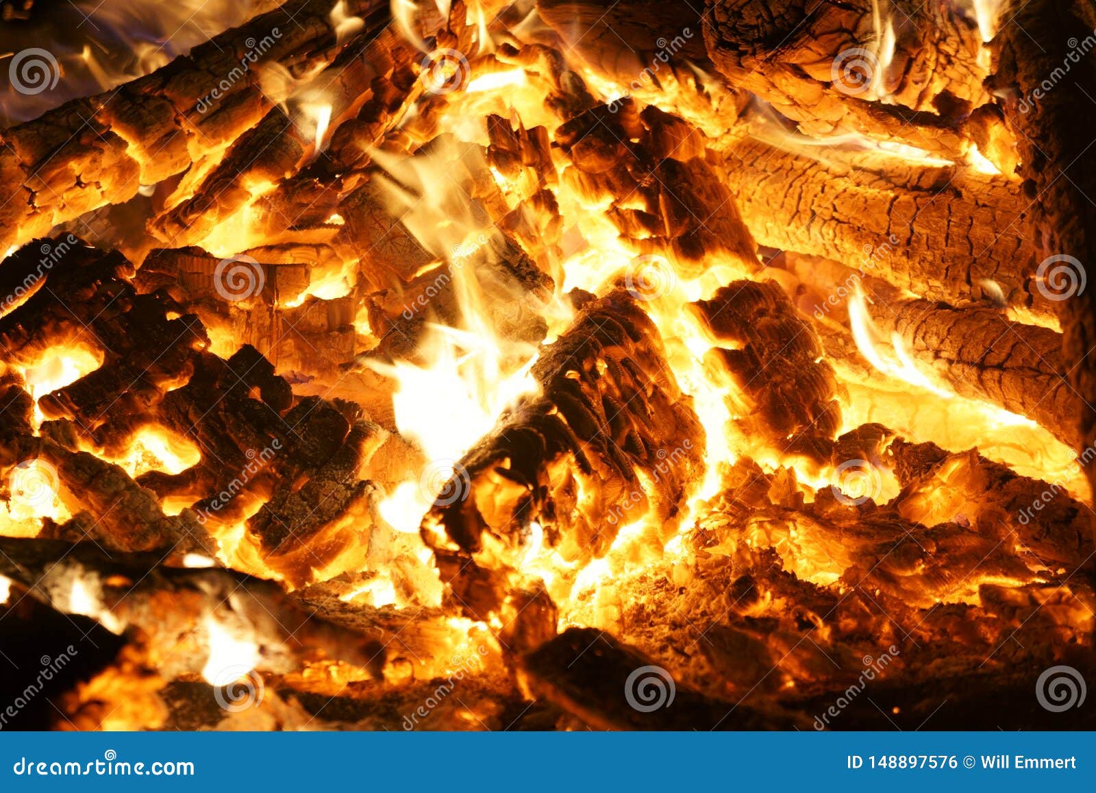 Campfire Hot Coals stock photo. Image of contrast, campfire - 148897576