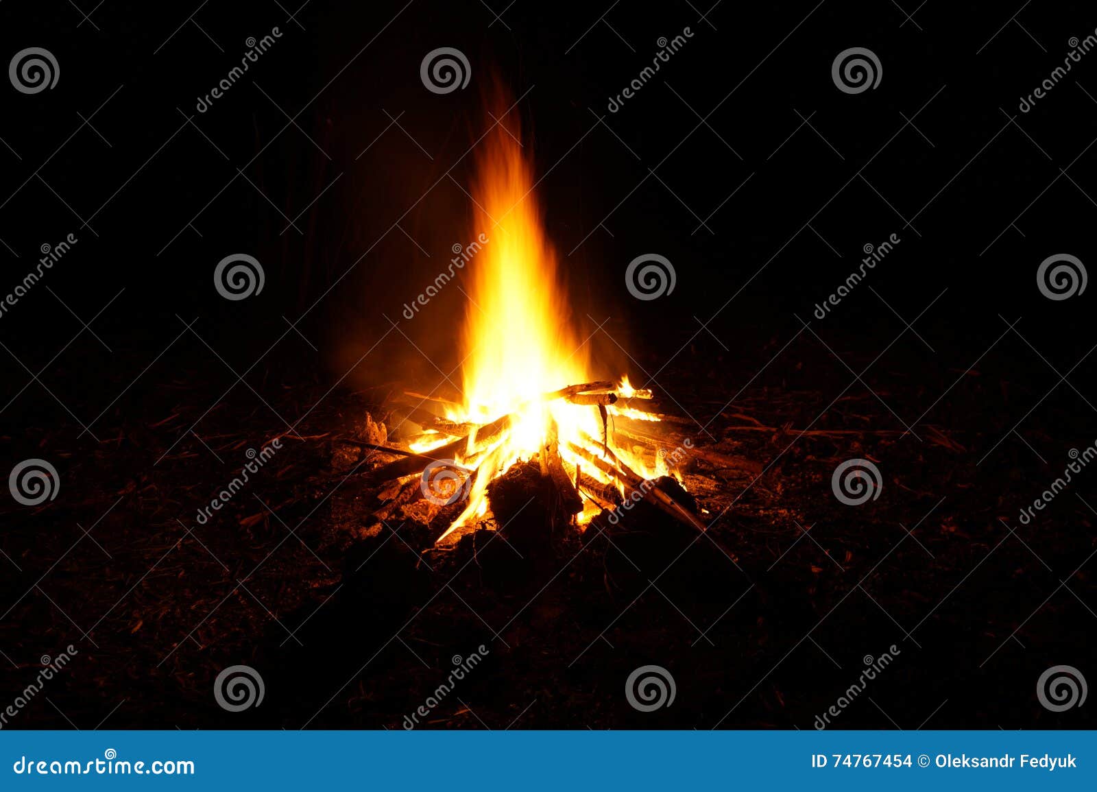 Camp Fire Stack stock photo. Image of firewood, flammable - 74767454