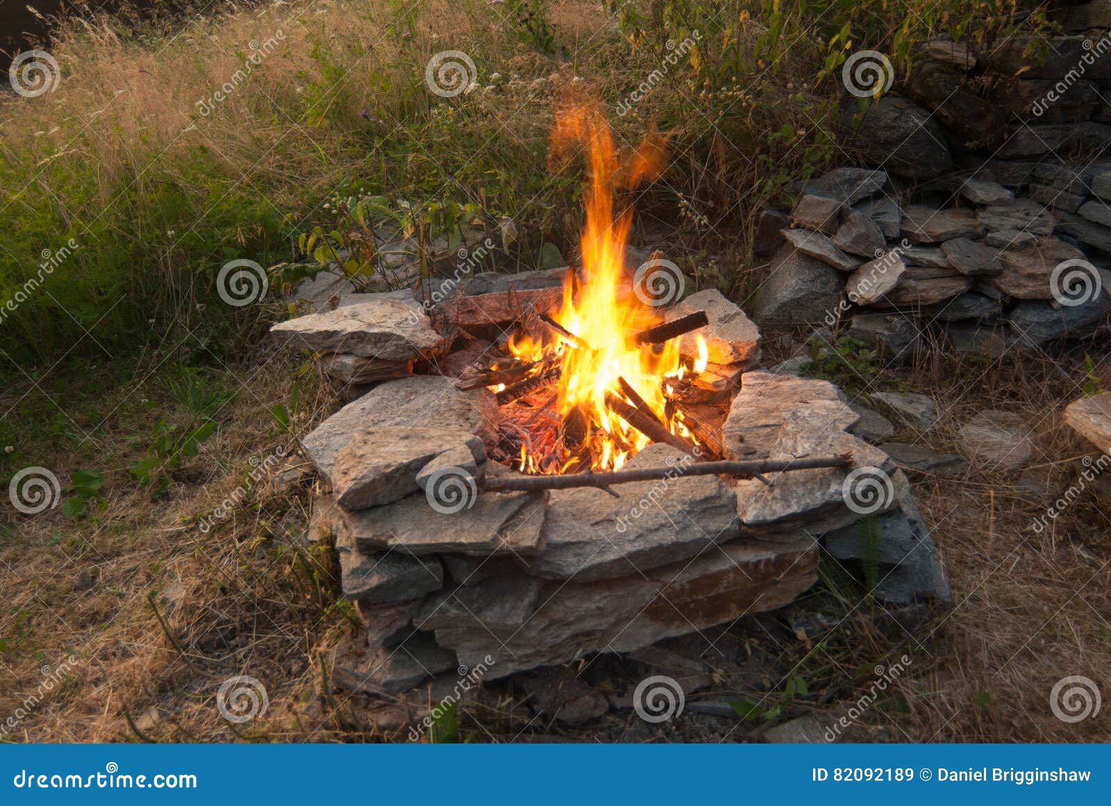 Camp Fire stock image. Image of charcoal, nature, outside - 82092189