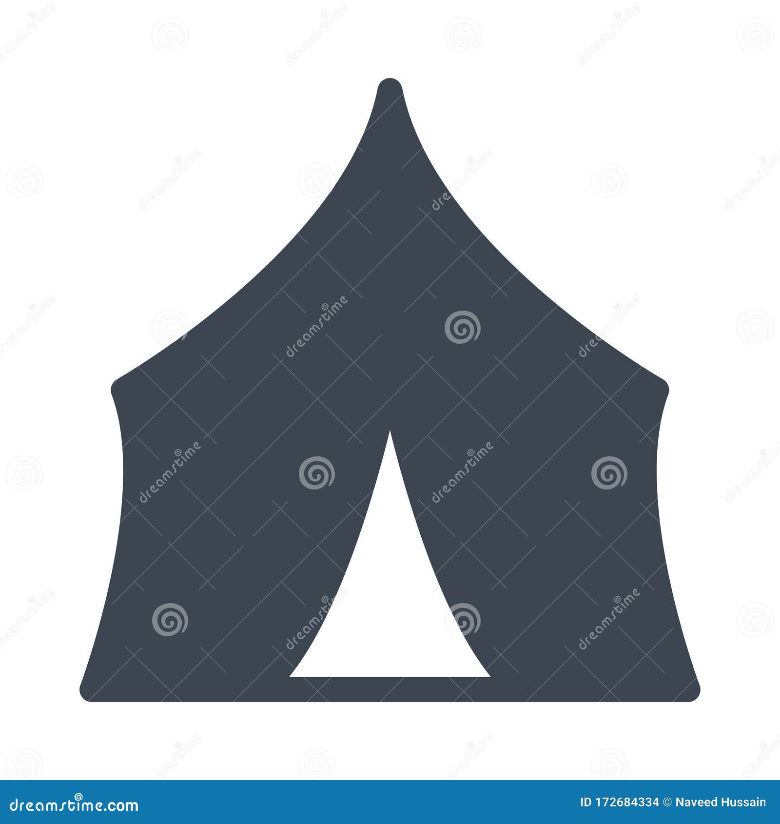 Camp Vector Glyph Flat Icon Stock Vector - Illustration of flat, sign ...