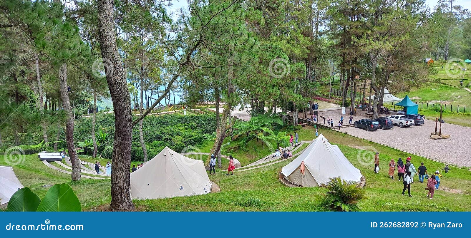 Camp, the Kaldera Toba Nomadic Escape, North Sumatra Stock Photo ...