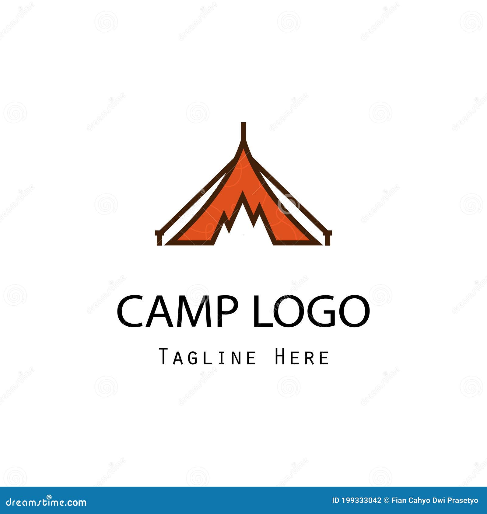 Camp Logo Concept Modern Design Stock Vector - Illustration of nature ...