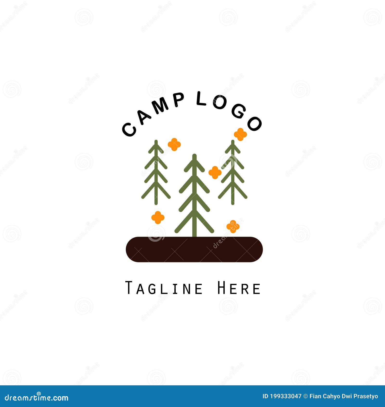 Camp Logo Concept Modern Design Stock Vector - Illustration of ...