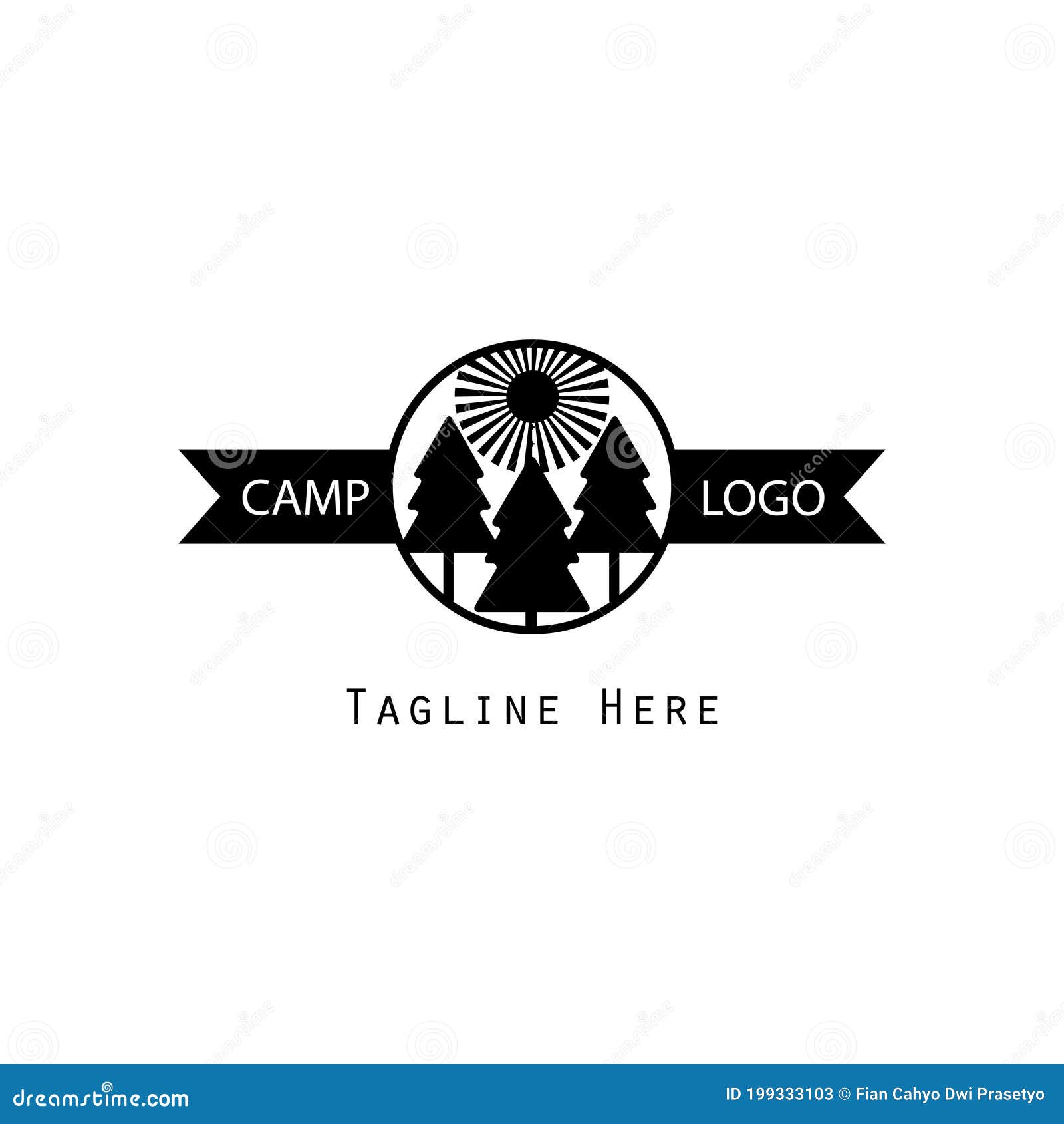 Camp Logo Concept Modern Design Stock Vector - Illustration of ...