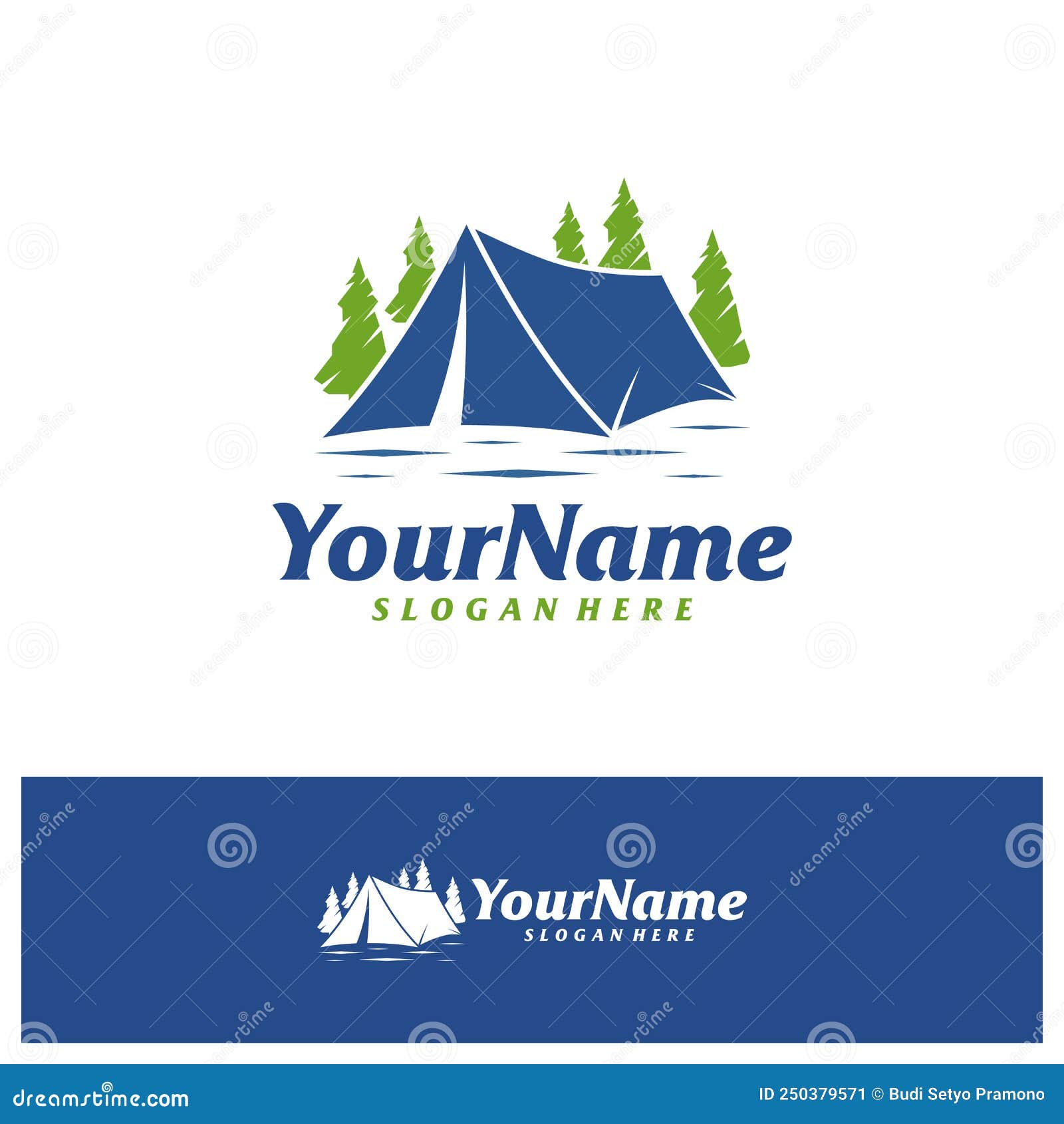 Camp Logo Design Template. Camping Logo Concept Vector Stock ...