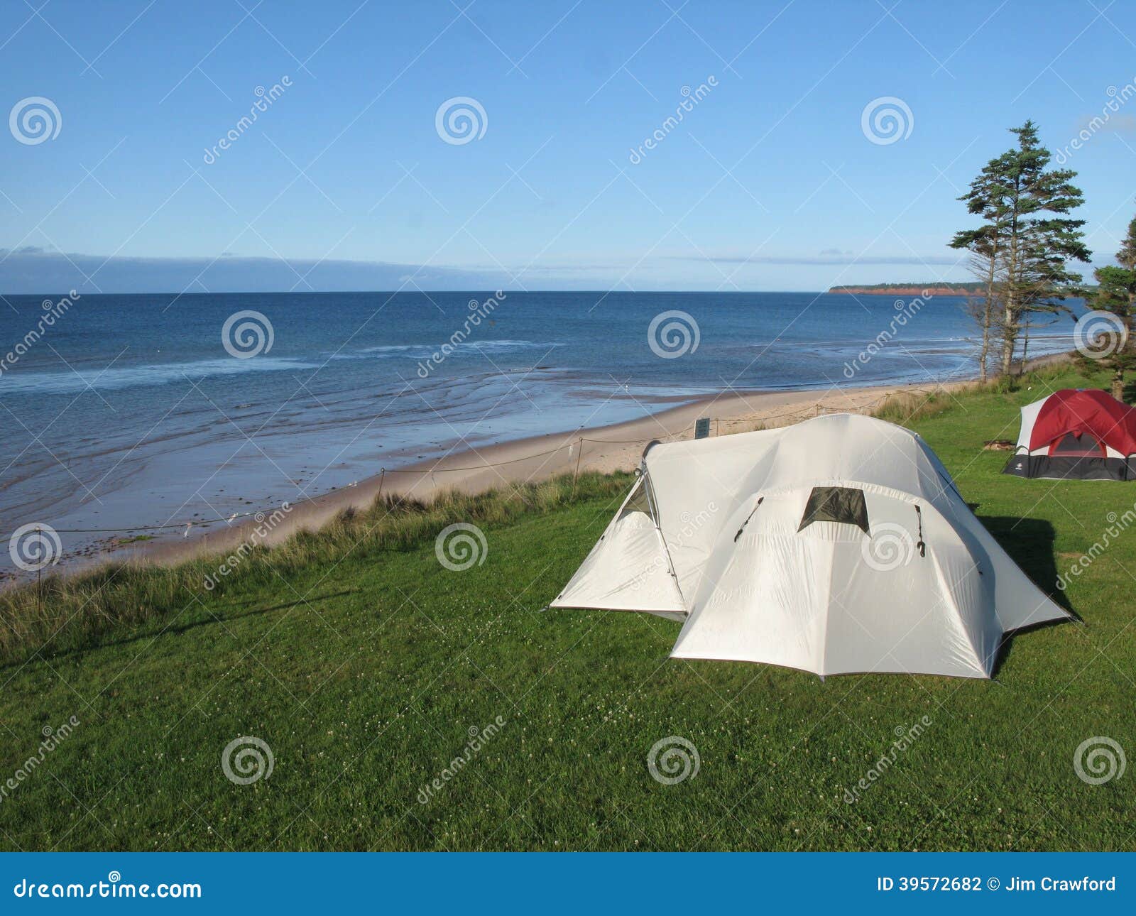 Camp Morning stock photo. Image of tourism, shore, summer - 39572682