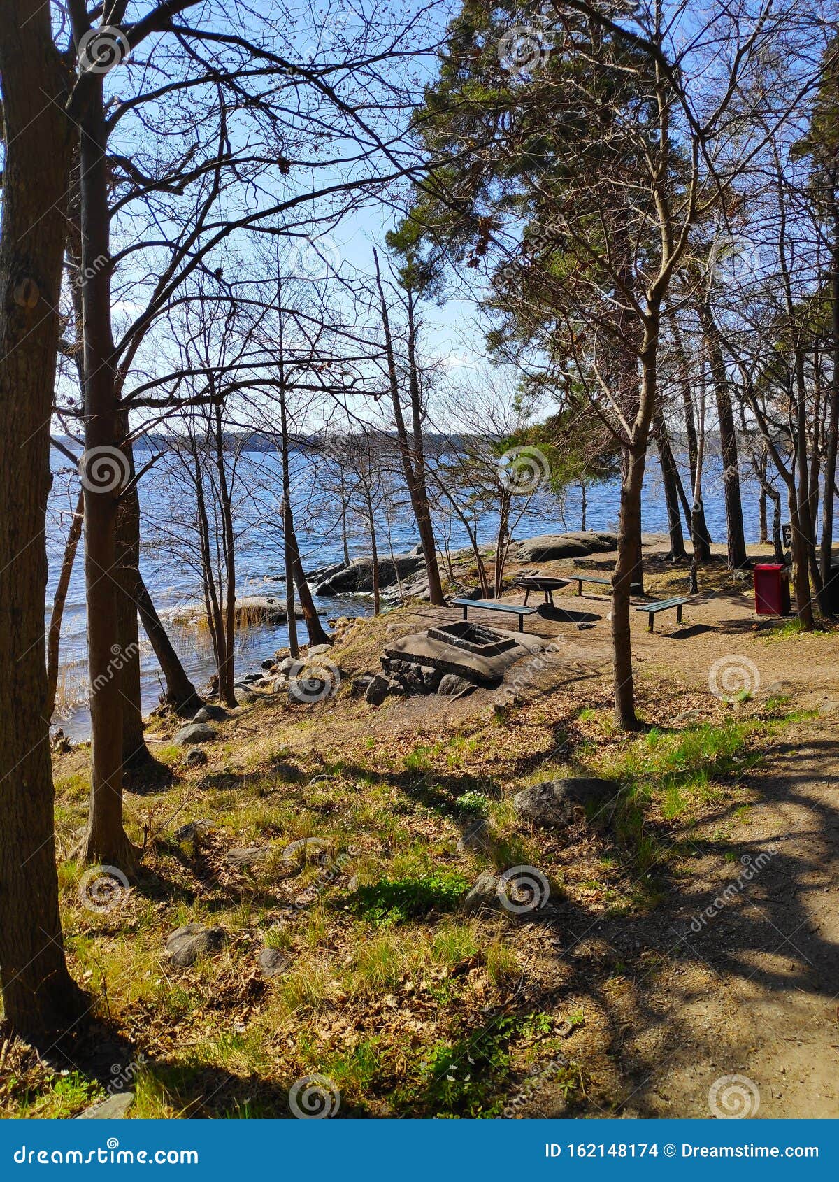 Camp place stock photo. Image of daytime, bench, place - 162148174