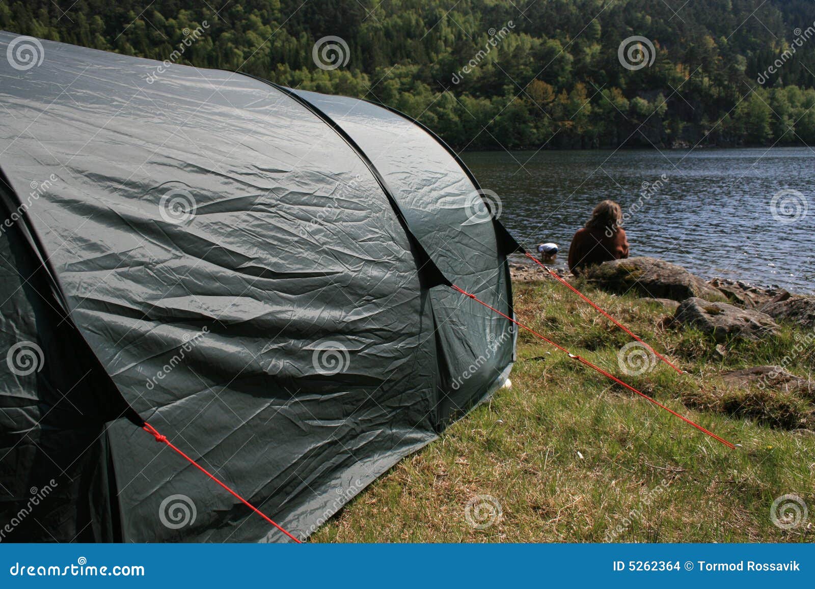 Camp site stock photo. Image of outside, camping, lake - 5262364