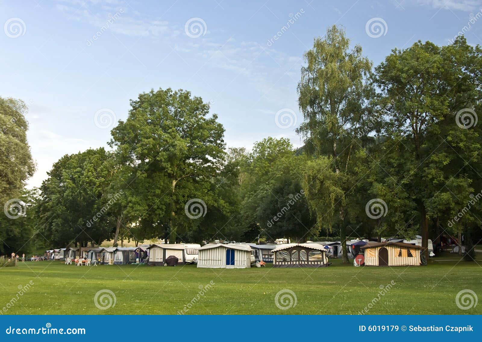 Camp site stock image. Image of campers, switzerland, camping - 6019179