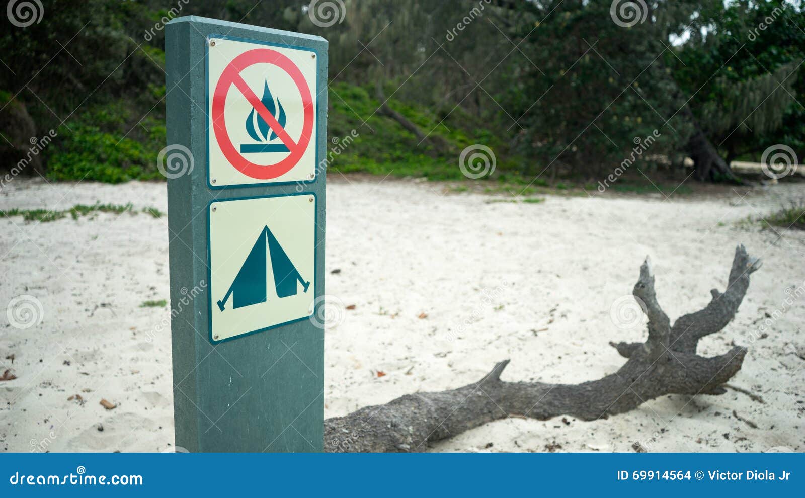 Camp site Sign stock photo. Image of fire, hazardous - 69914564