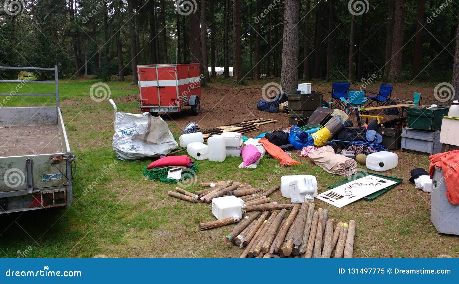 Camp Supplies and Materials Editorial Image - Image of camp, jerrycan ...