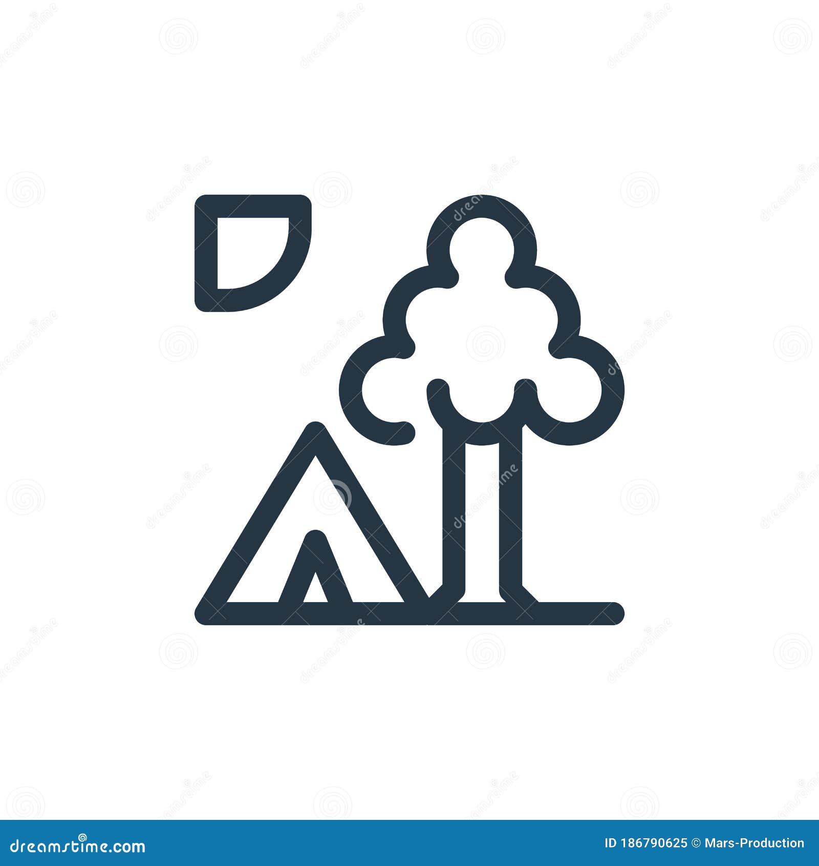 Camp Vector Icon. Camp Editable Stroke. Camp Linear Symbol for Use on ...