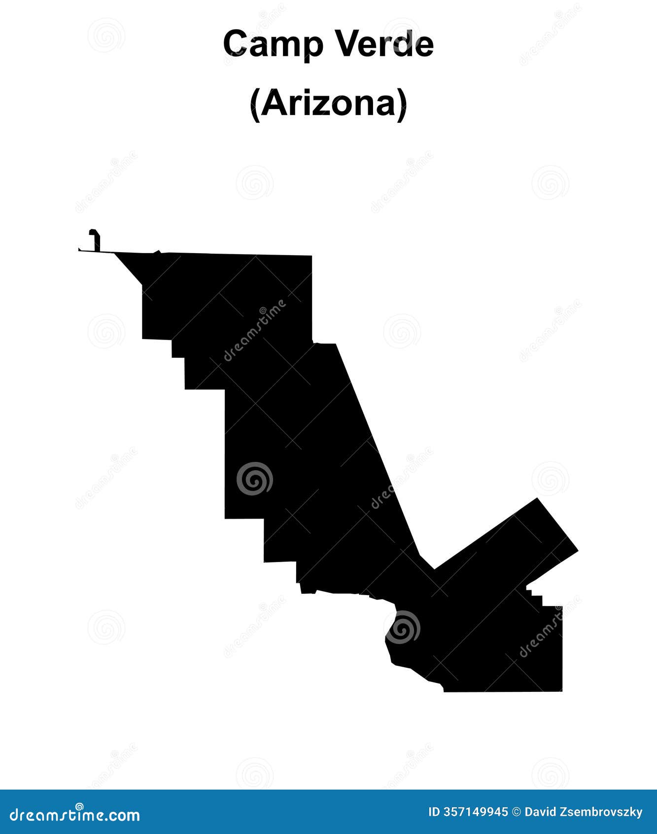 Camp Verde, Arizona City Limit Sign. Town Sign From The USA. Stock ...