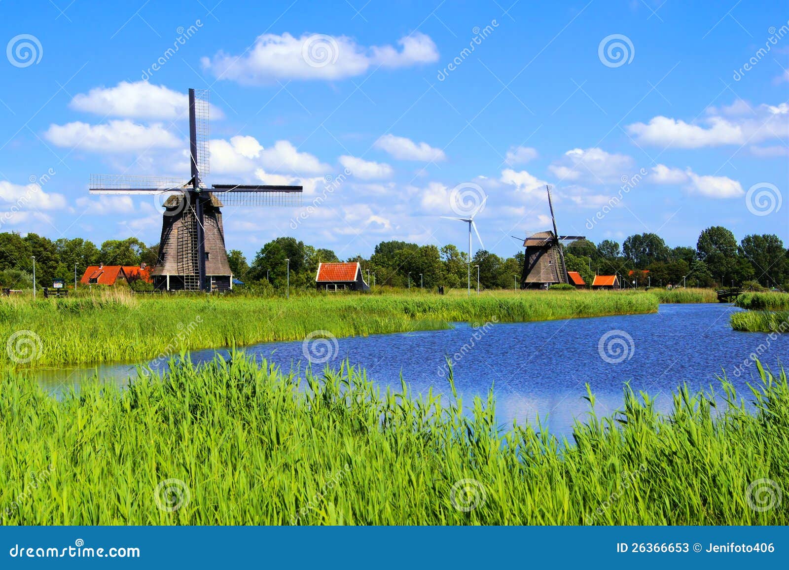 Campagna olandese immagine stock. Immagine di nave, canale - 26366653