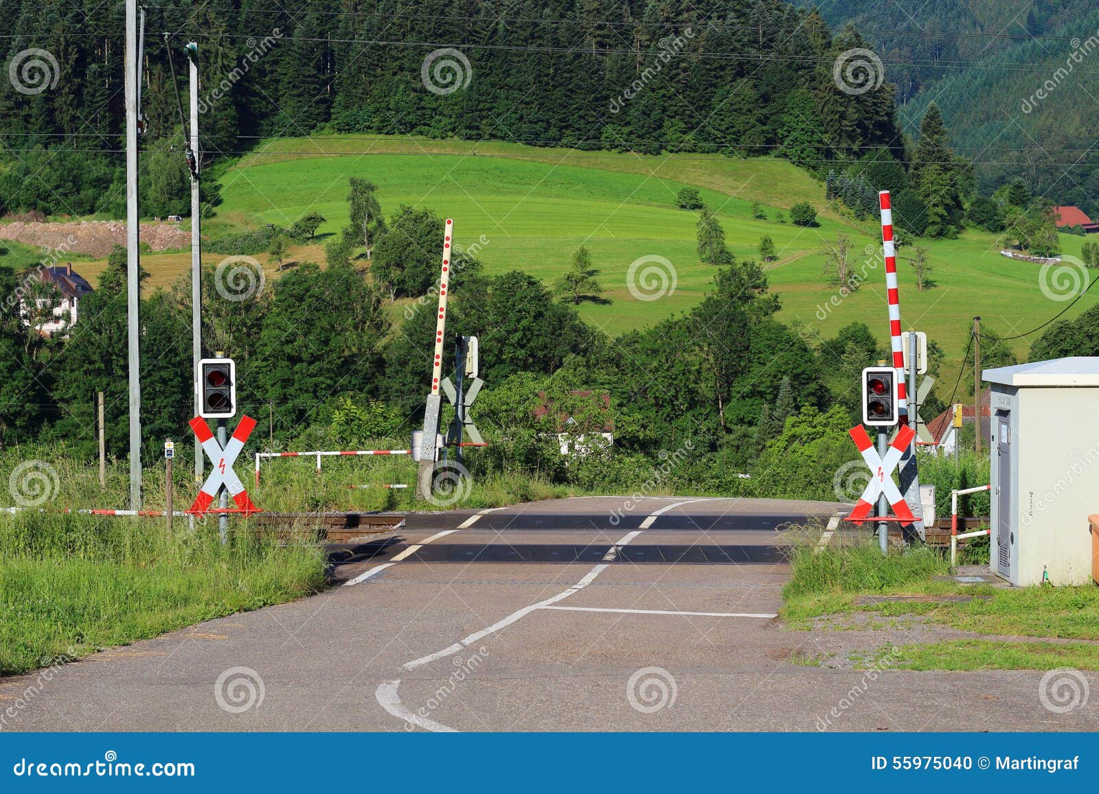 Campagne De Croisement De Chemin De Fer Photo stock - Image du omnibus ...
