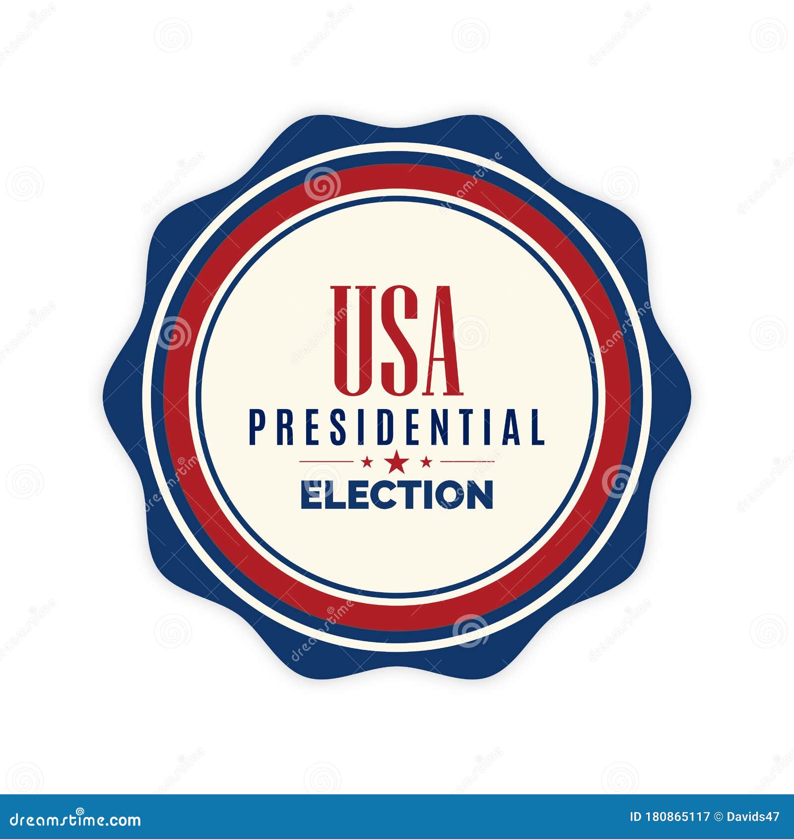 Campaign Button of Presidential Elections 2020 Stock Vector ...