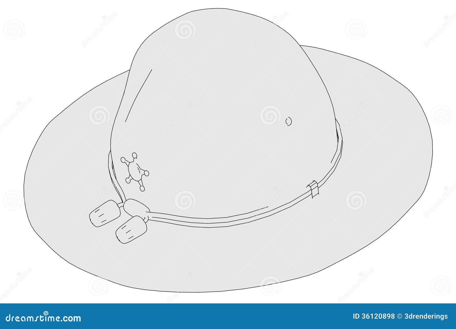 Campaign hat stock illustration. Illustration of toon - 36120898