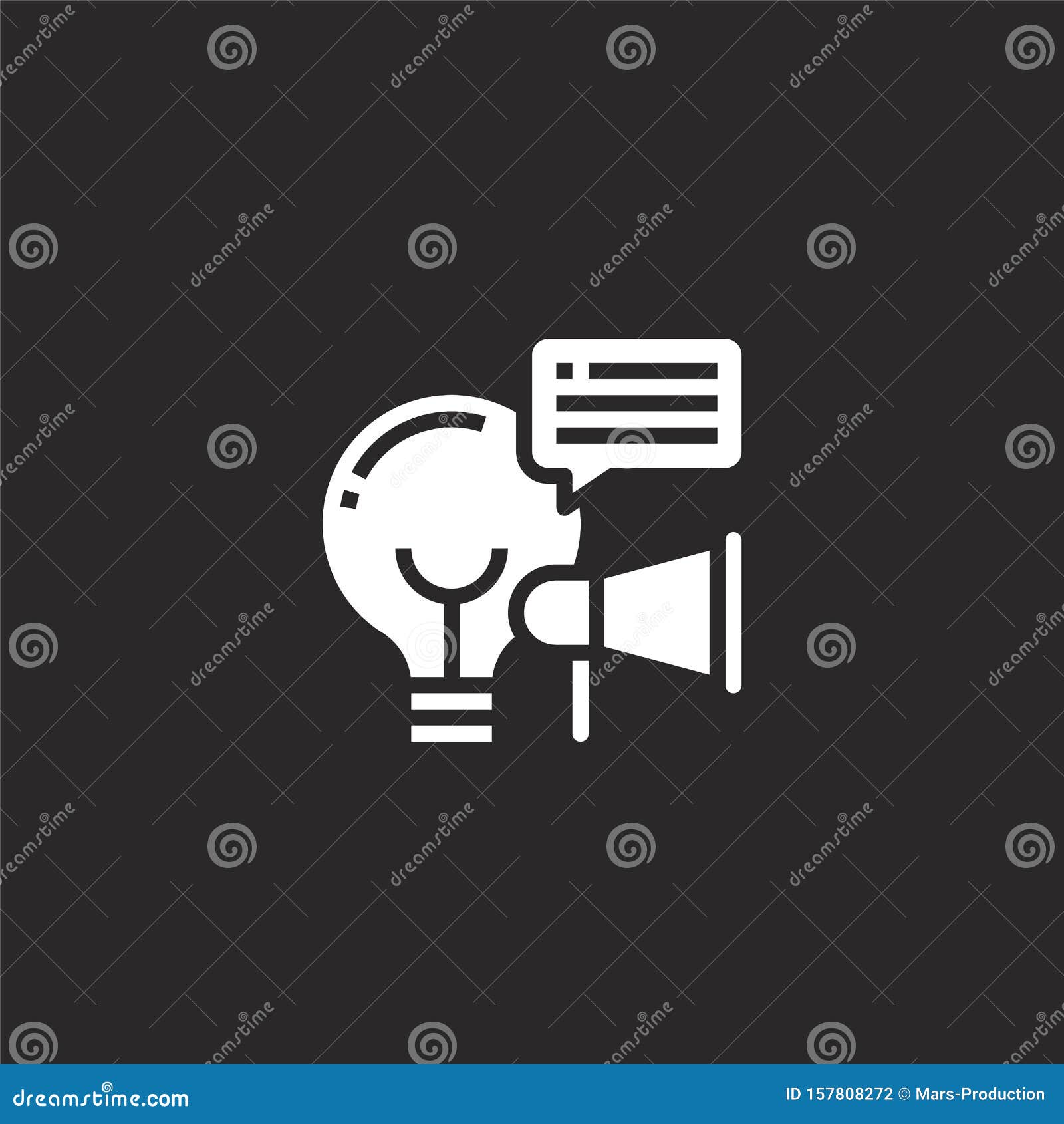 Campaign Icon. Filled Campaign Icon for Website Design and Mobile, App ...