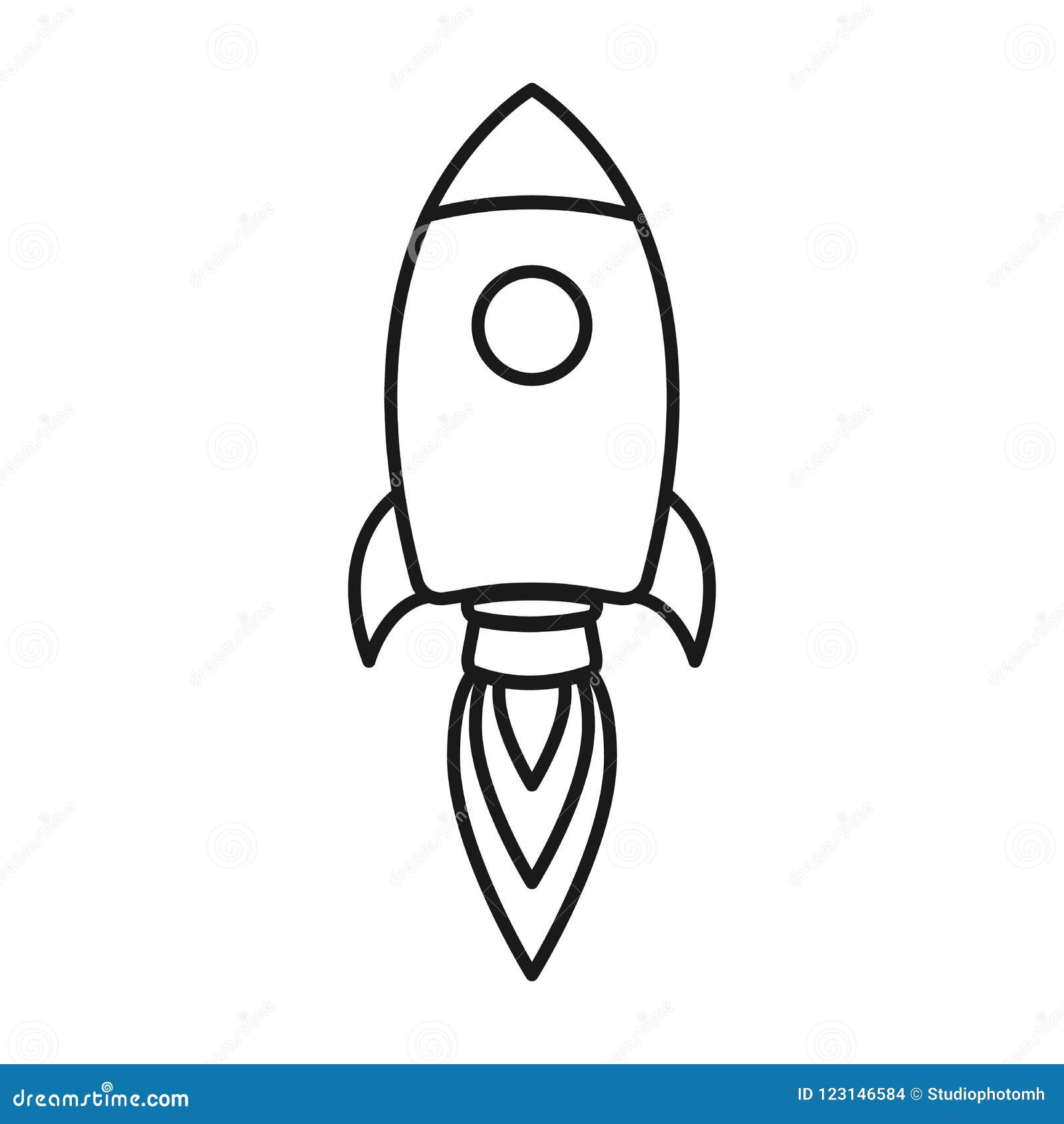 Campaign Launch Vector Icon, Rocket Symbol. Modern, Simple Flat Vector ...