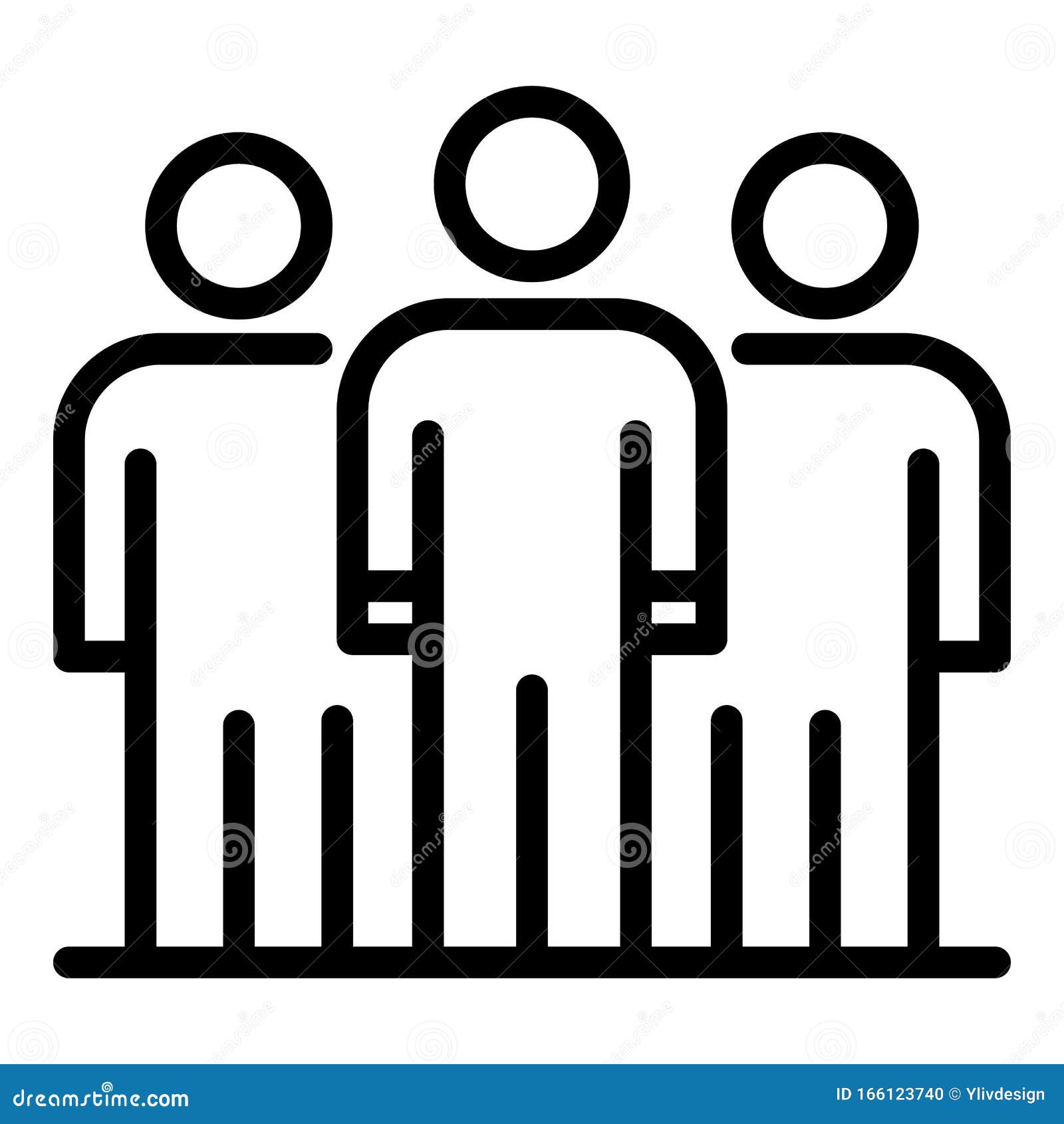 Campaign Teamwork Icon, Outline Style Stock Vector - Illustration of ...