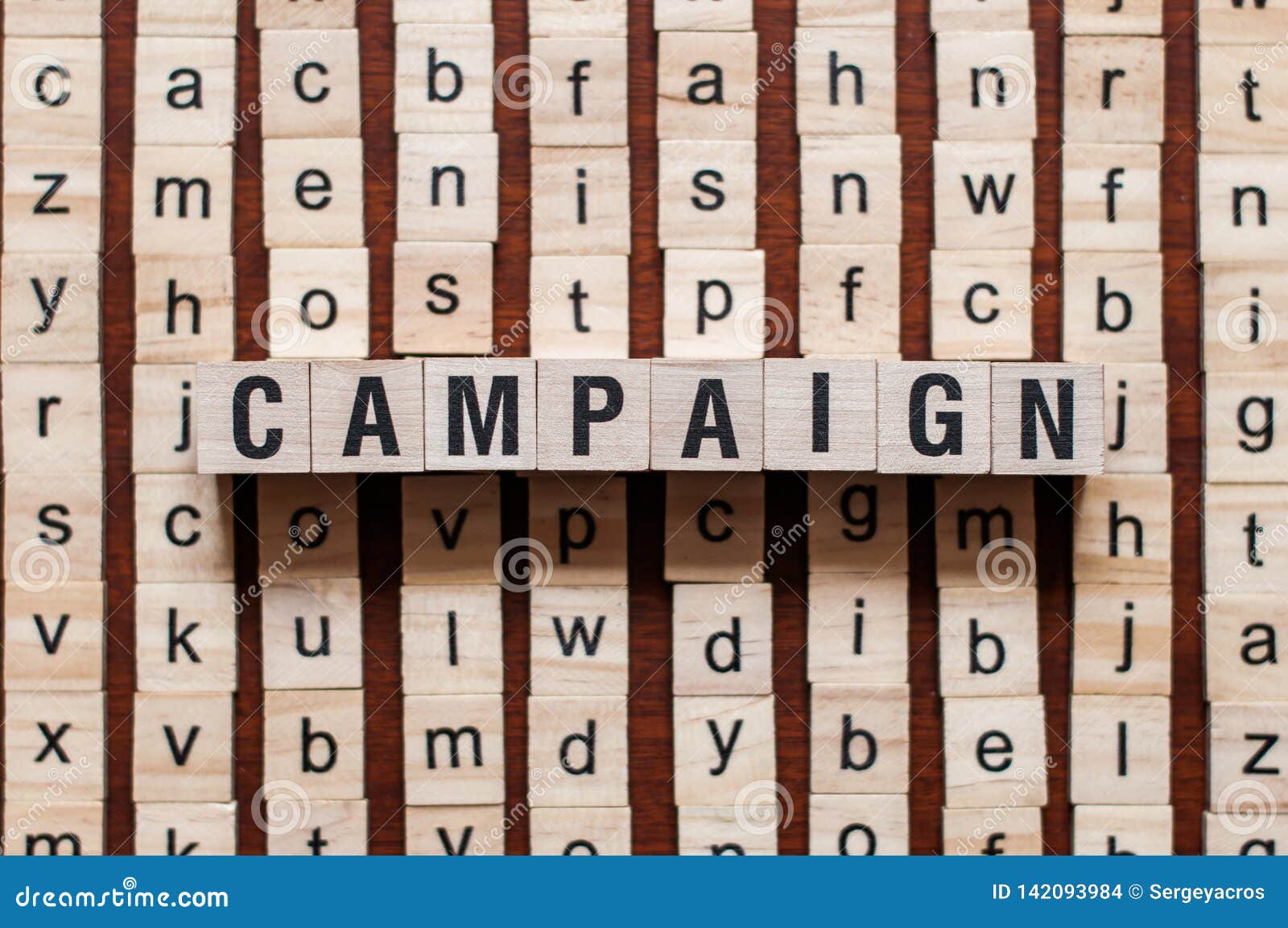 Campaign word concept stock photo. Image of background - 142093984