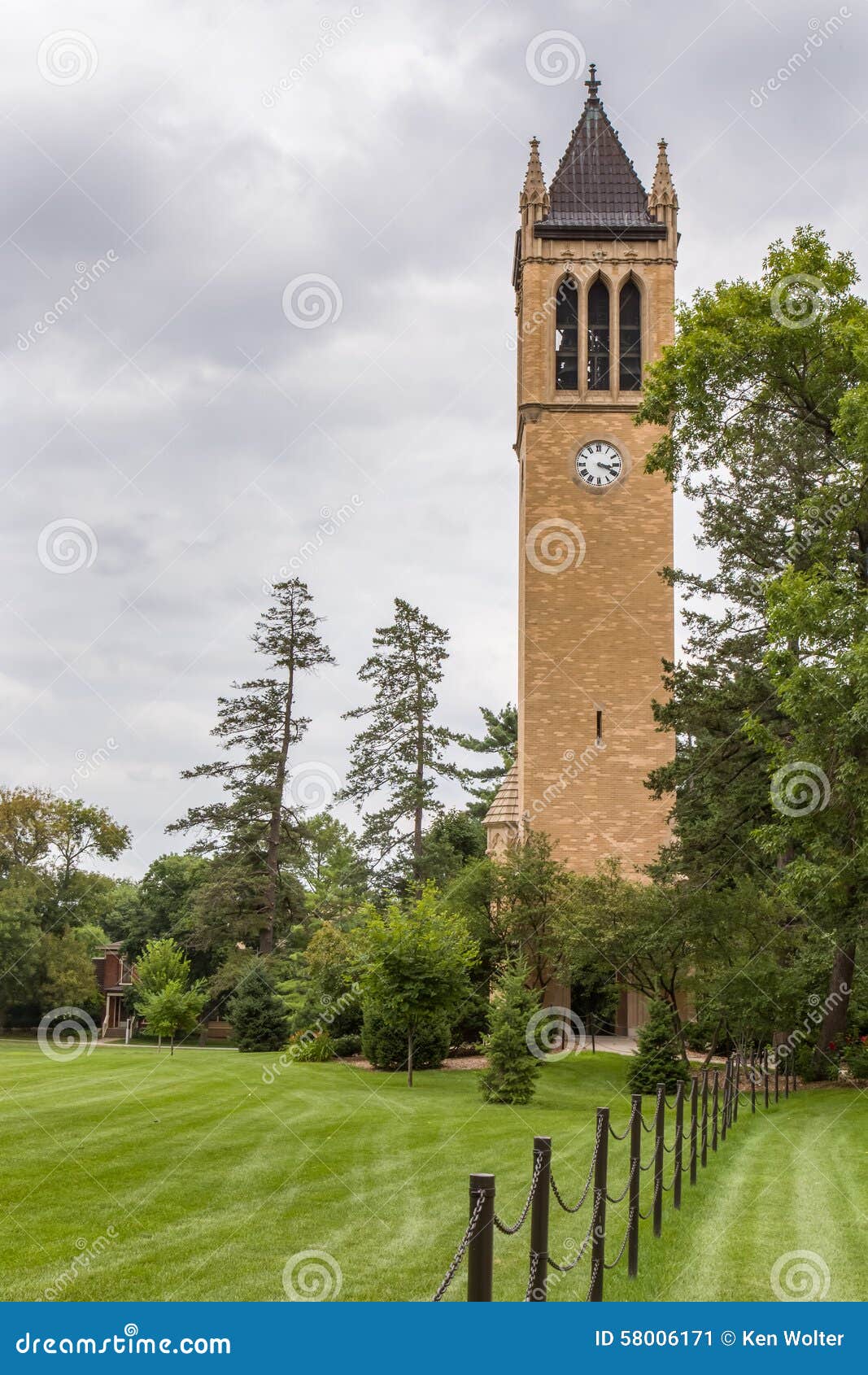 The Campanile Clock Tower at Iowa State University Editorial Photo ...