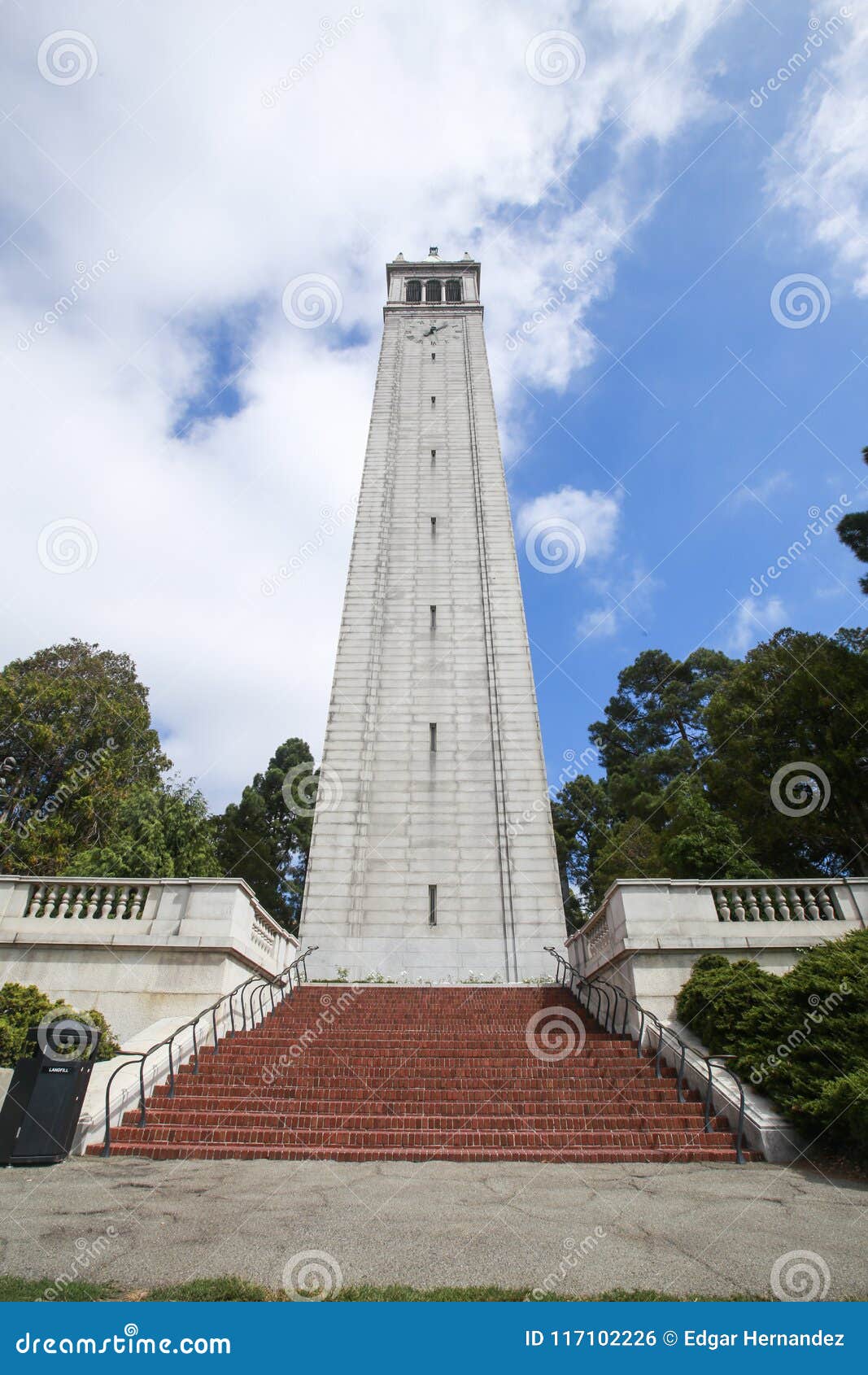 California Campanile Clock Tower, The Sather Tower Royalty-Free Stock ...