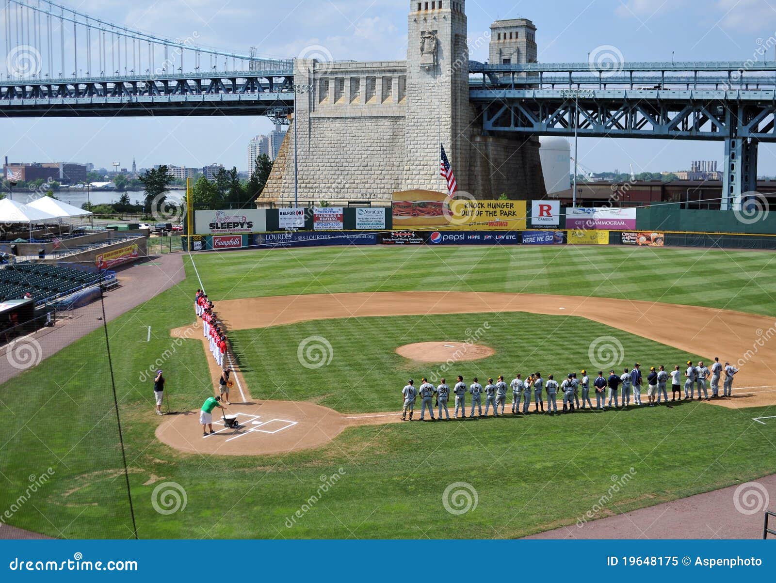 Campbell s Field pregame editorial image. Image of lineup - 19648175