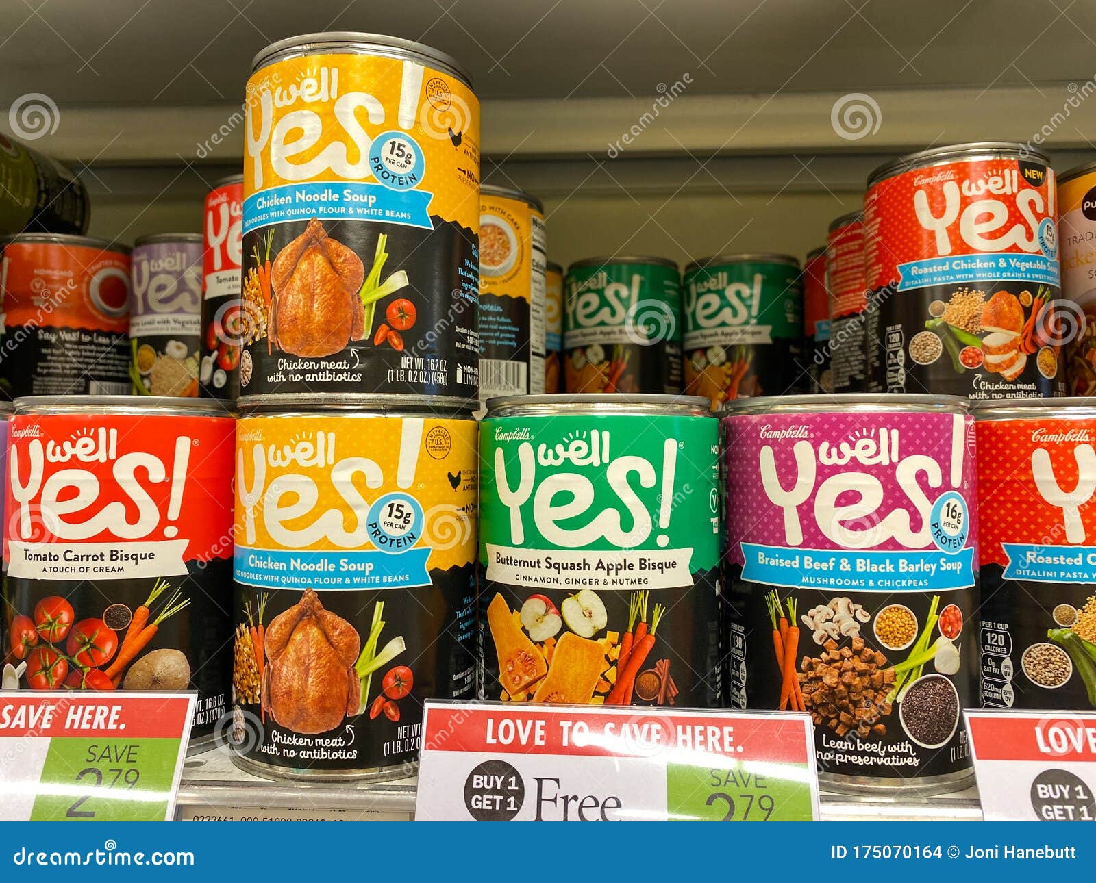The Campbells Yes Soup Aisle Of A Publix Grocery Store Editorial Stock Image Image Of Noodle
