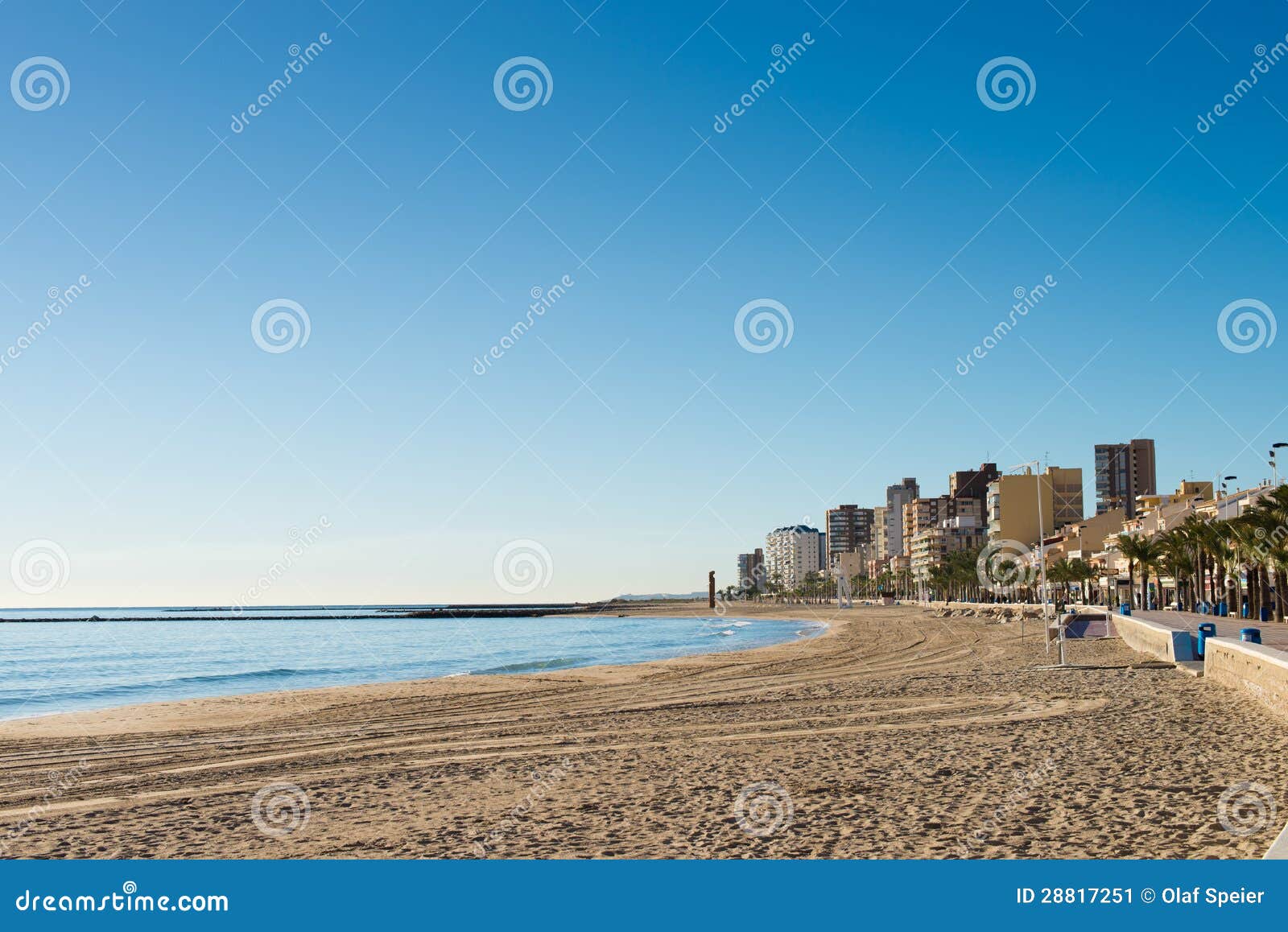 Campello beach stock image. Image of quiet, sunny, horizontal - 28817251