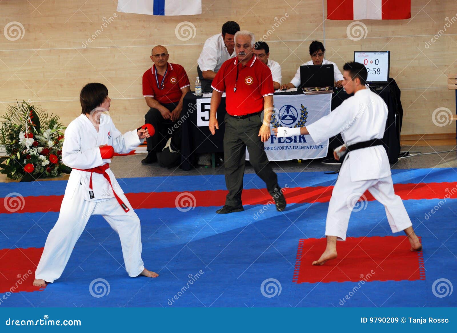 Campeonatos Europeos Del Karate De Wuko Imagen de archivo editorial ...