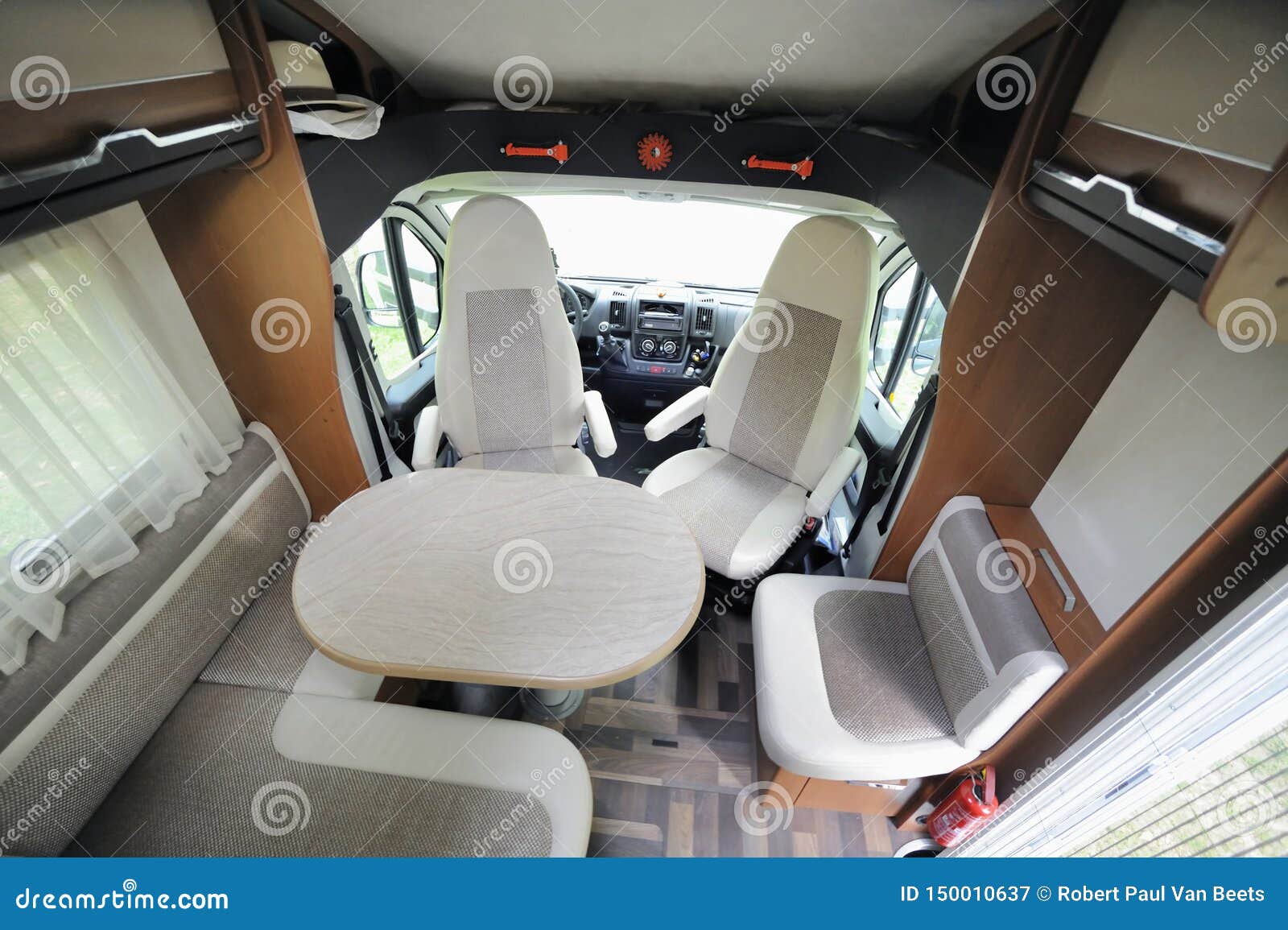 Camper Cabin Interior stock image. Image of nomad, room - 150010637