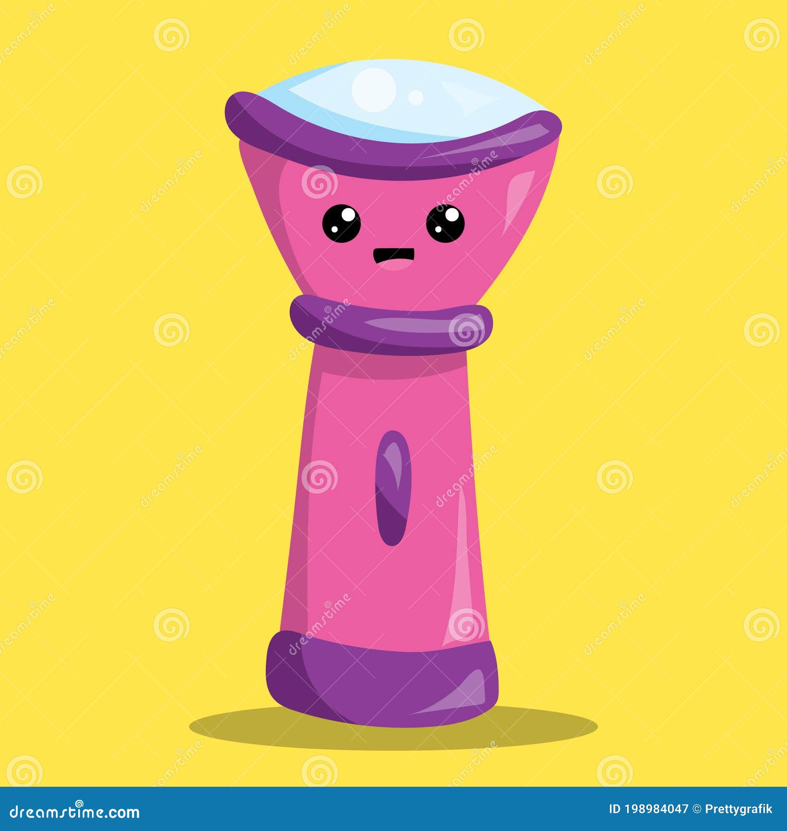 Camper Pink Smiley Flashlight 02 Stock Vector - Illustration of smiley ...