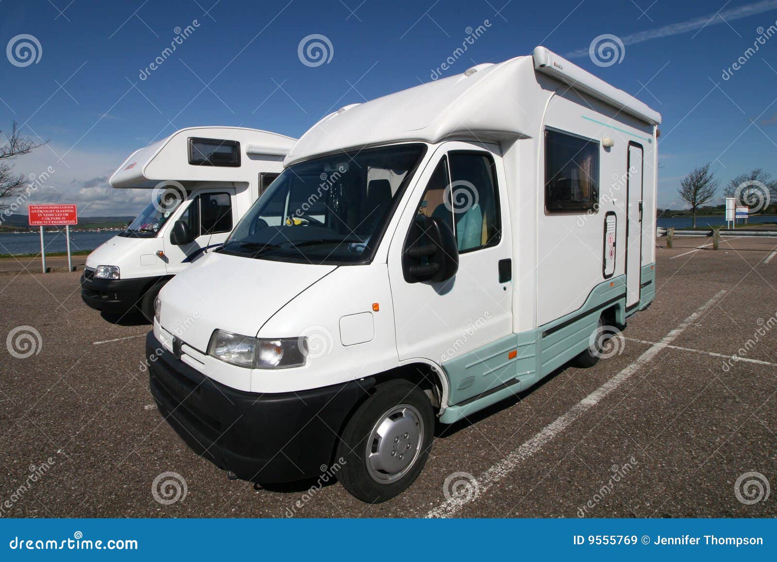 Camper van stock image. Image of commercial, mobile, passengers - 9555769