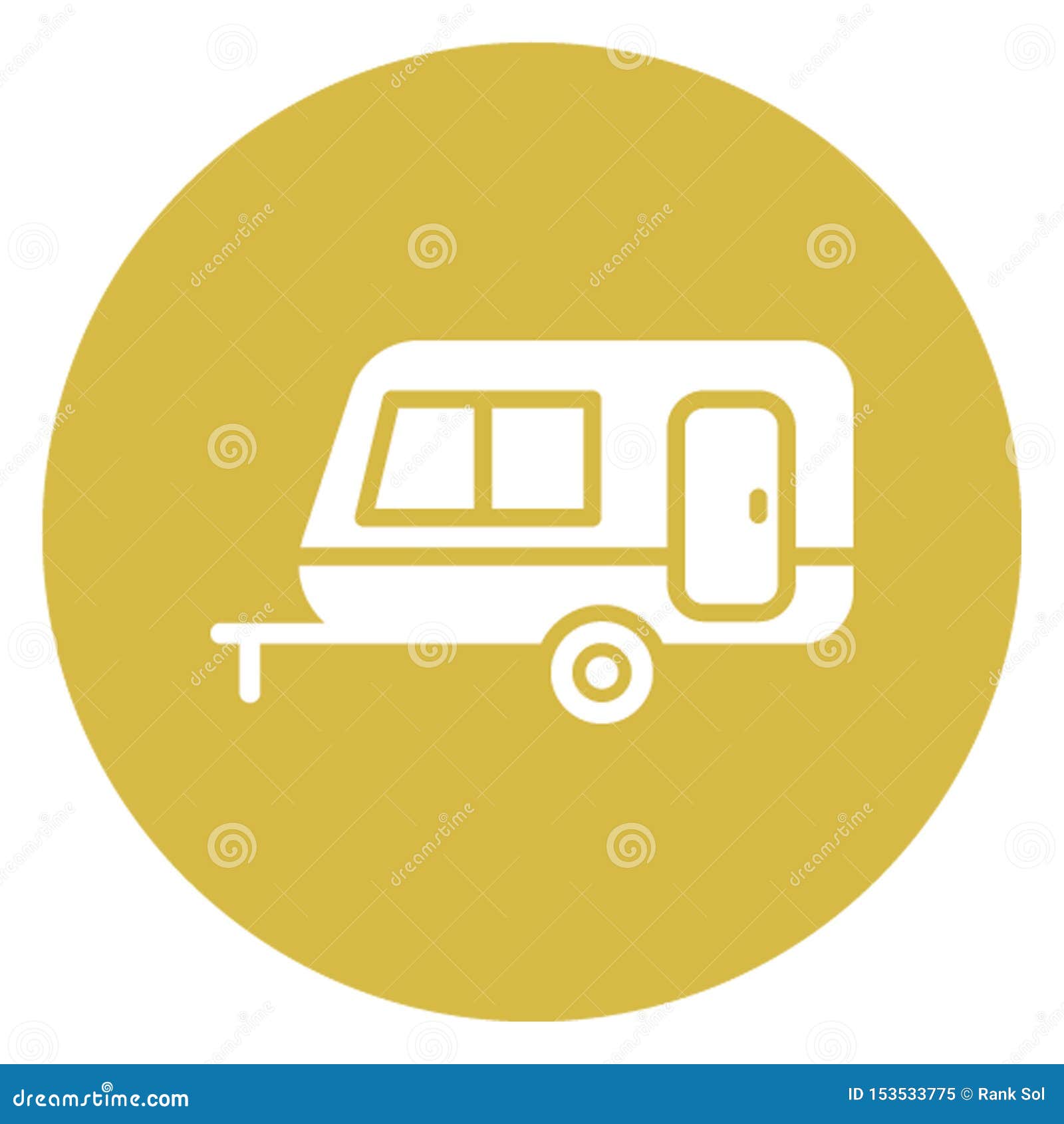 Caravan Vector Rv Camping Trailer And Caravanning Vehicle For Traveling ...