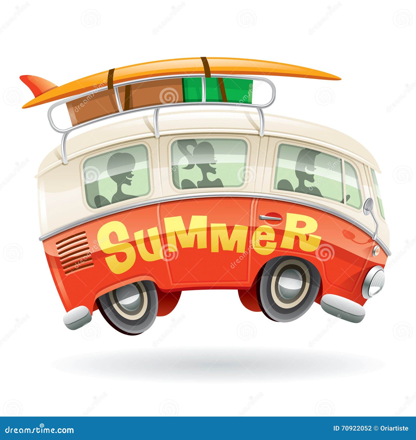 Camper Van Summer Vacation Stock Vector Illustration Of Vector