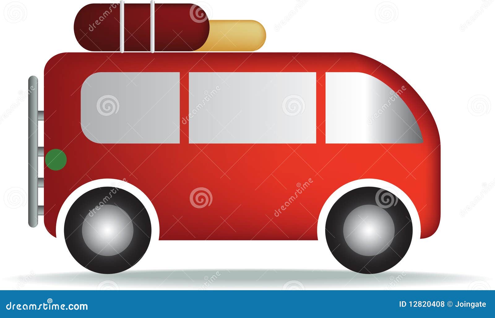 Camper van symbol stock vector. Illustration of caravanning - 12820408