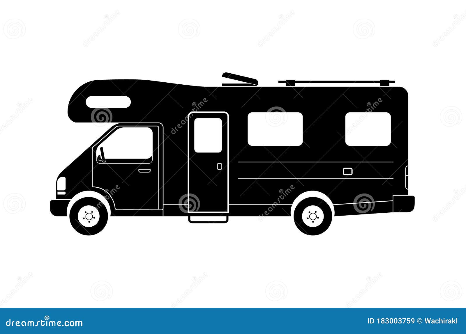 Camper Van Vector | CartoonDealer.com #183003759
