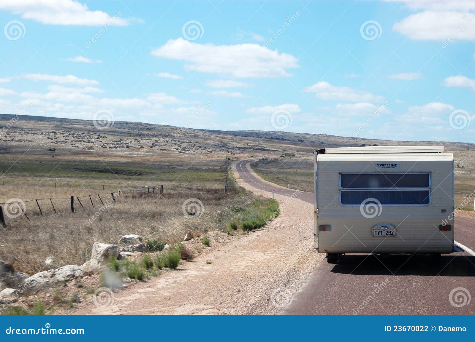 Campervan on the road editorial photography. Image of road - 23670022