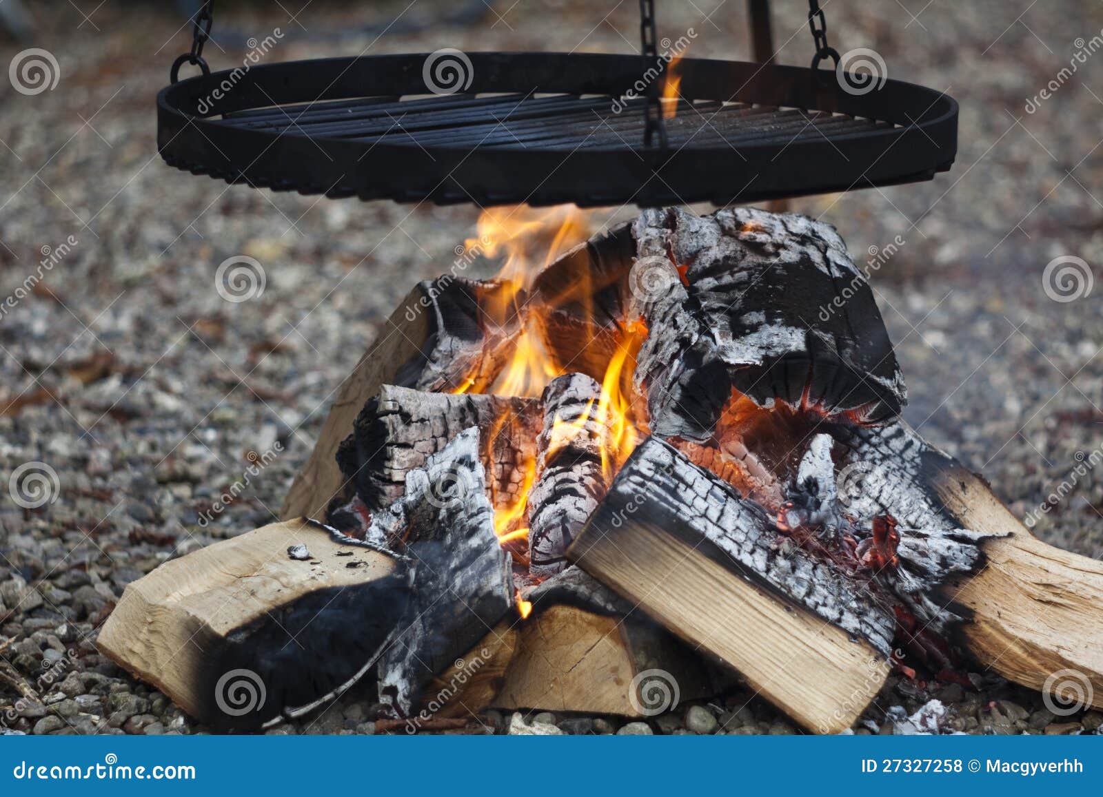 Campfire stock photo. Image of autumn, embers, heat, grill - 27327258