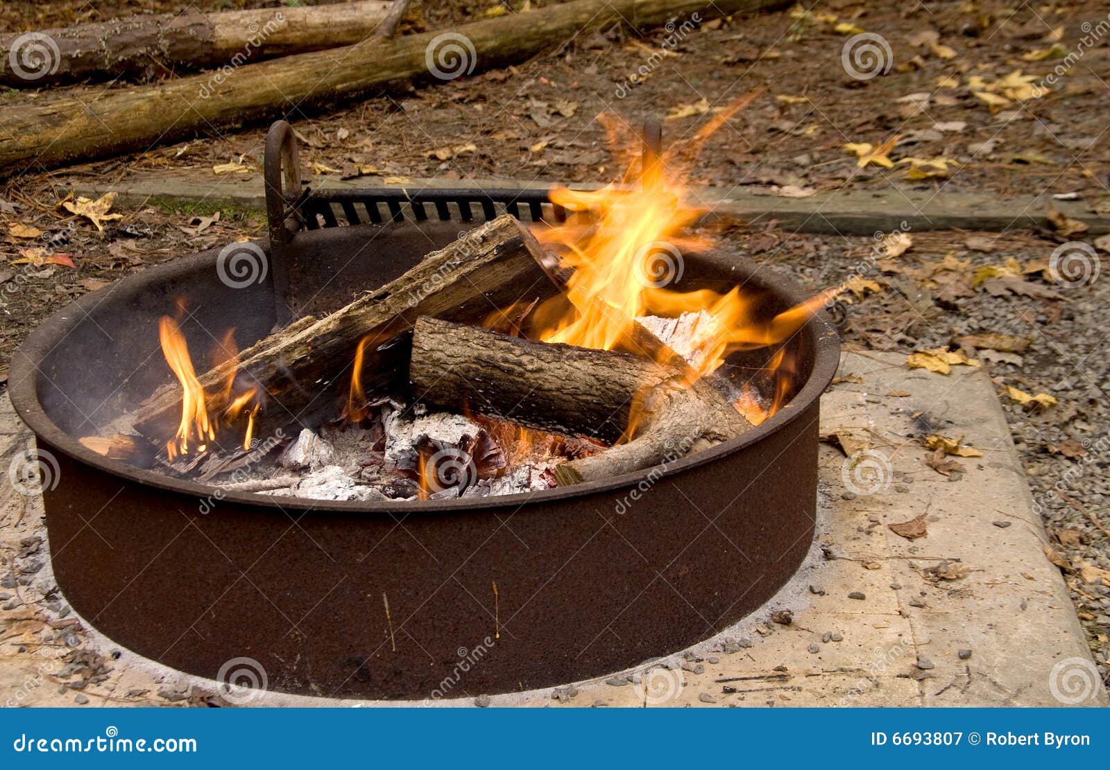 Campfire stock image. Image of campout, camp, scout, grill - 6693807