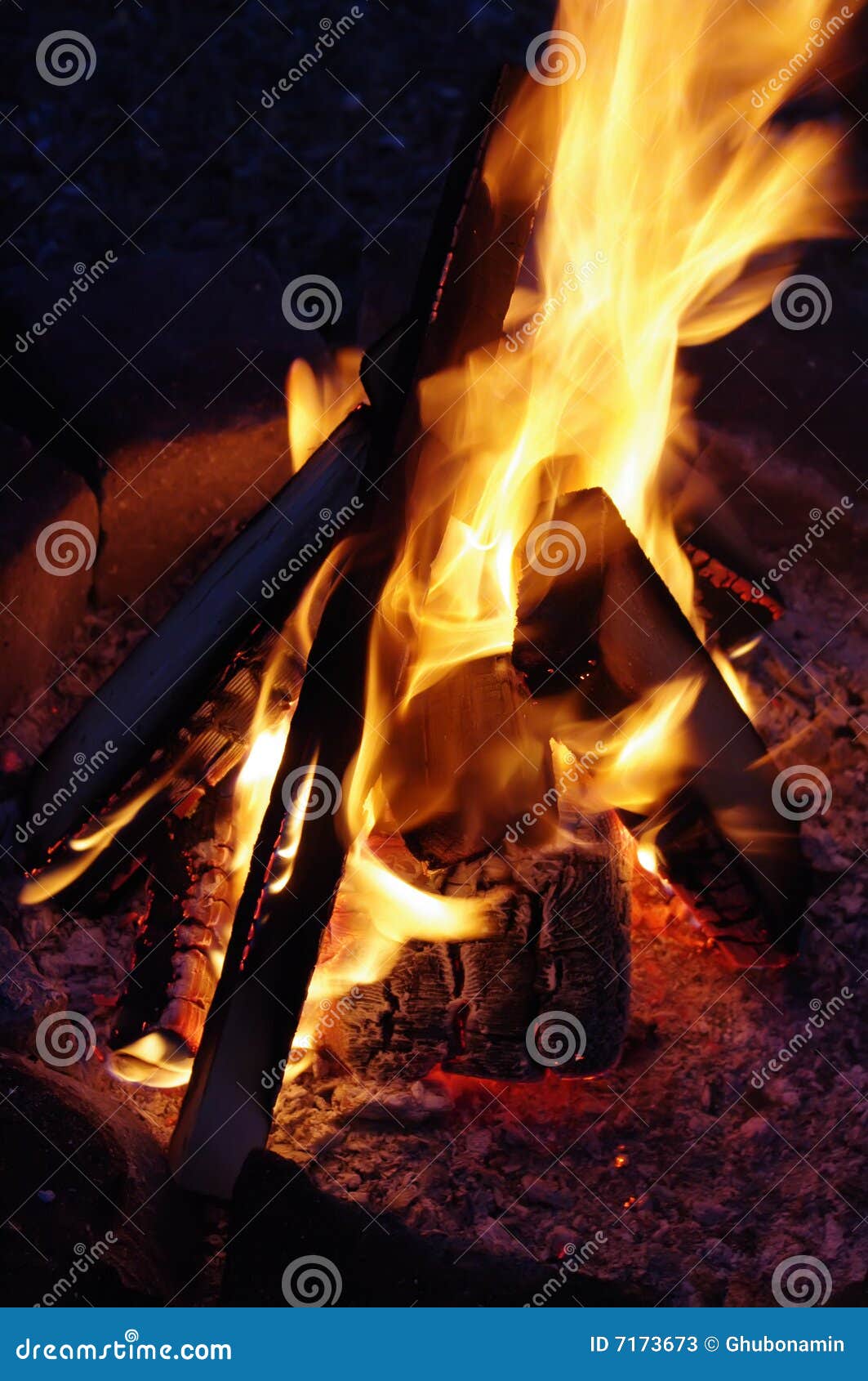 Campfire stock image. Image of cozy, heat, fuel, fire - 7173673