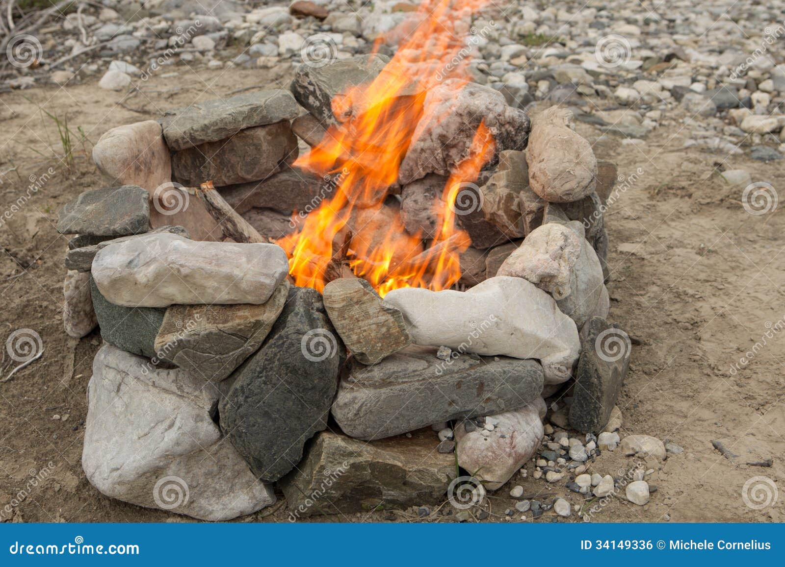Campfire stock photo. Image of warm, burning, orange - 34149336