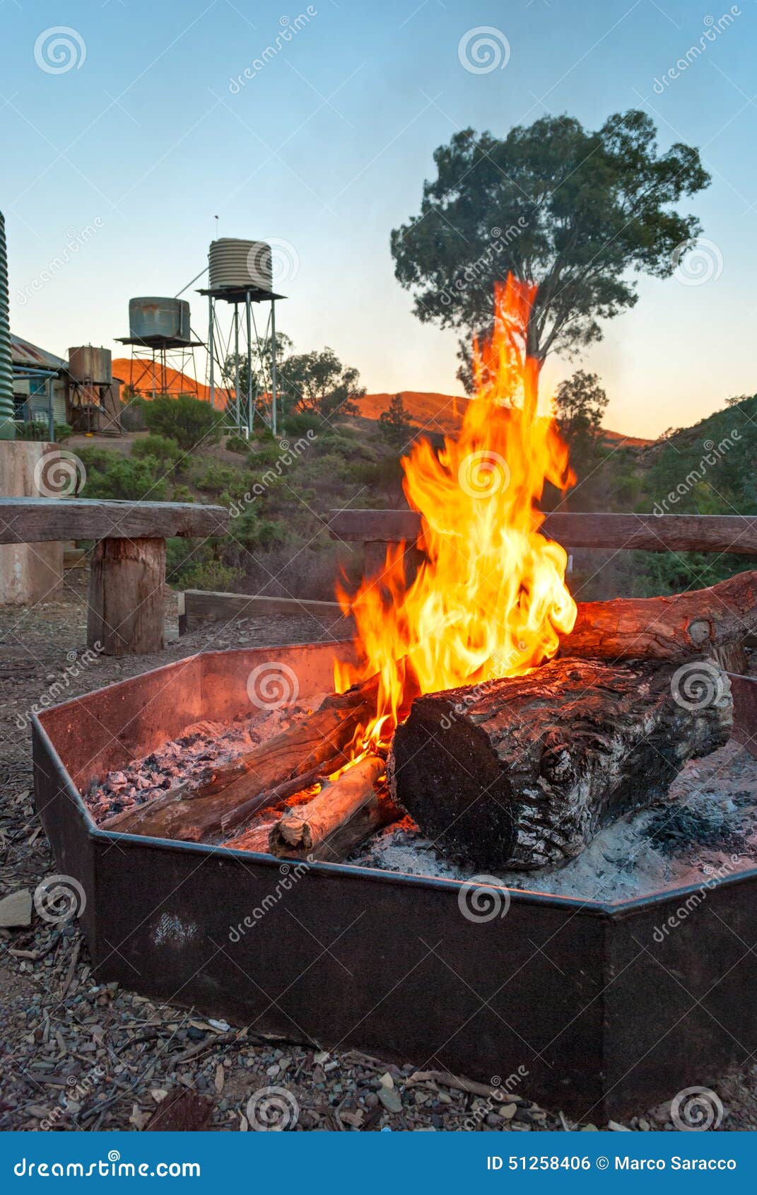 Campfire stock photo. Image of expedition, drive, color - 51258406