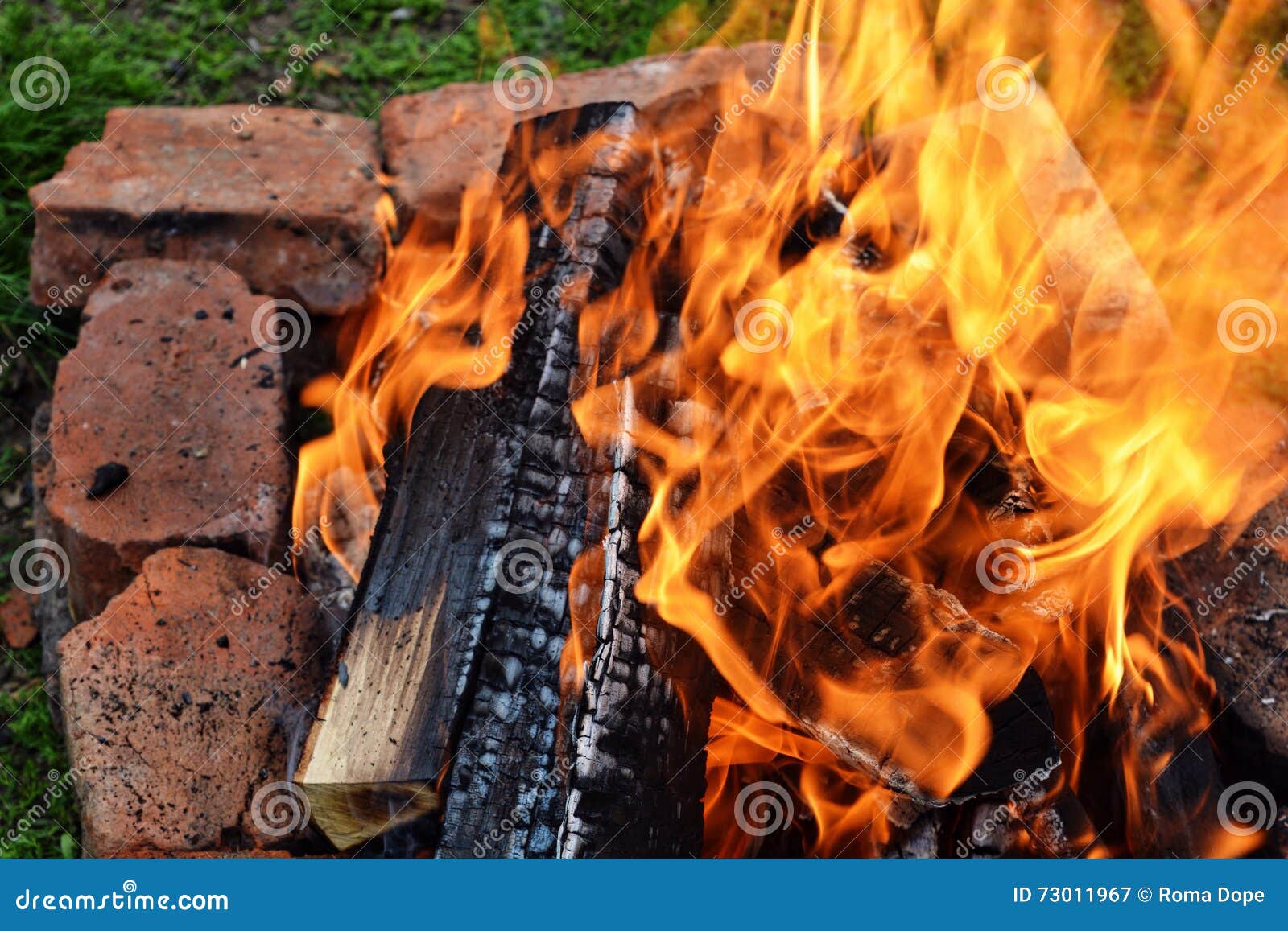 Campfire stock image. Image of campfire, danger, fire - 73011967