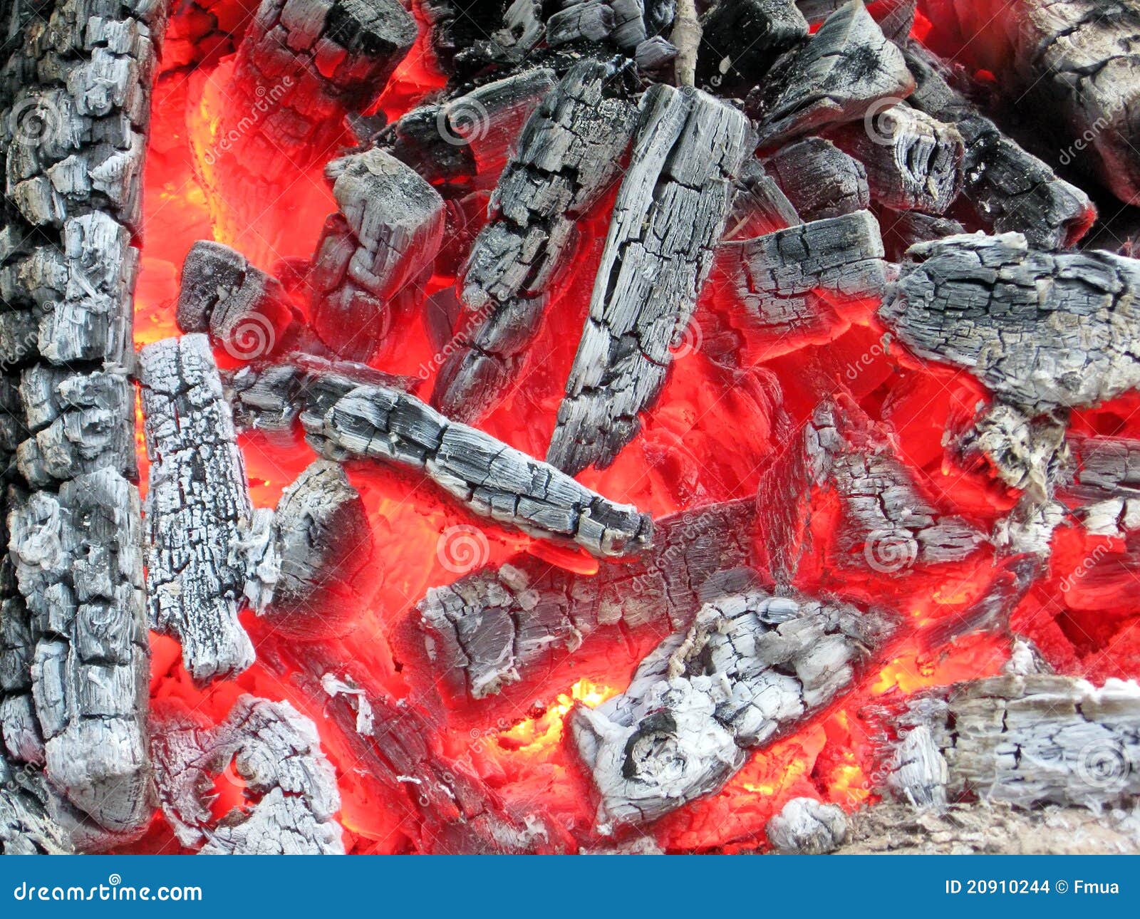 Campfire with Hot Coal, Fire Closeup, Stock Photo - Image of conceptual ...