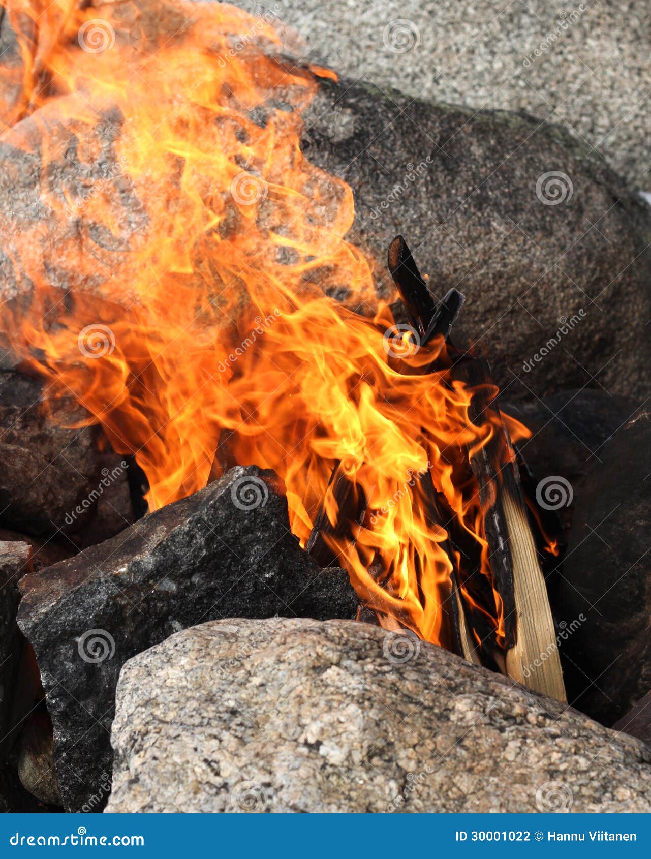 Campfire burning stock photo. Image of yellow, stone - 30001022